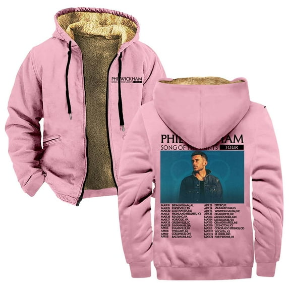 Phil Wickham Song Of The Saints Tour 2026 Merch Zipper Hoodies Women ...