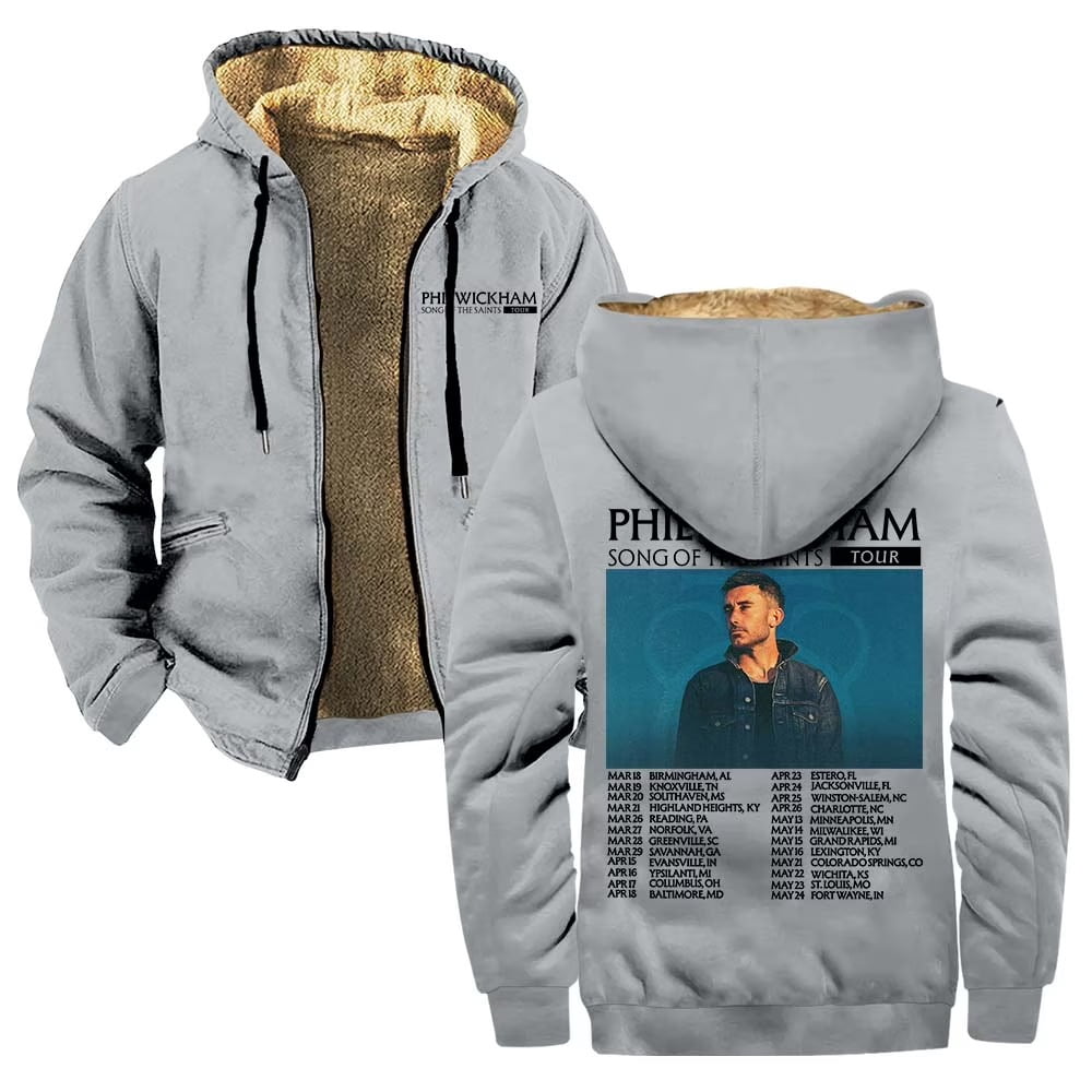 Phil Wickham Song Of The Saints Tour 2026 Zipper Plush Hoodie – Unisex ...