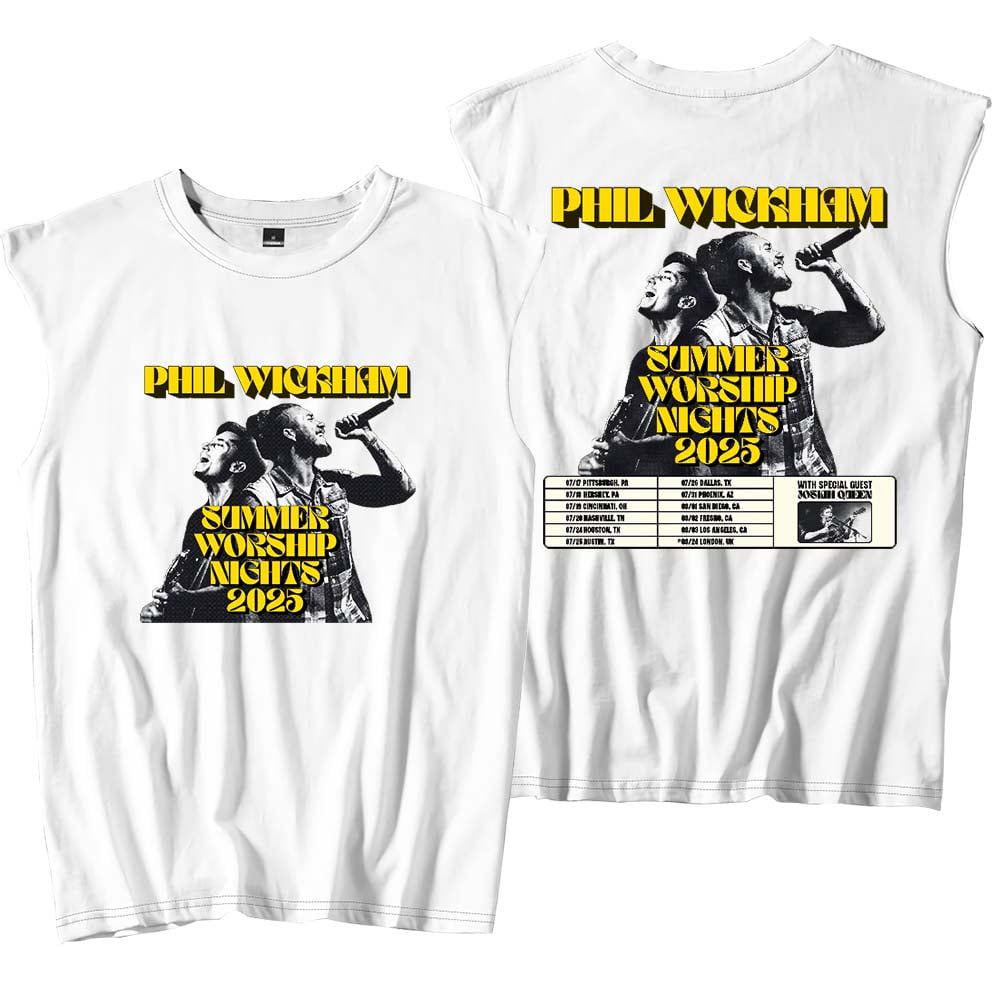 Phil Wickham Summer Worship Nights Tour Merch Tank Tops Sleeveless ...