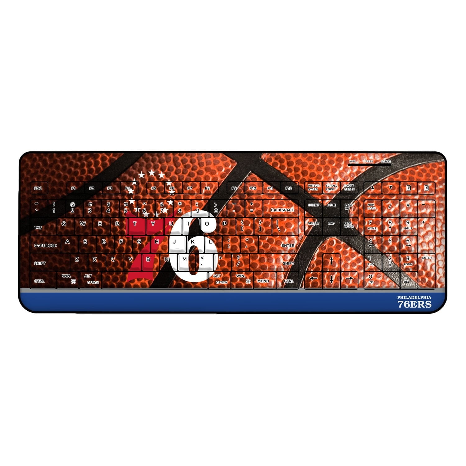 Philadelphia 76ers Basketball Wireless Keyboard - Walmart.com
