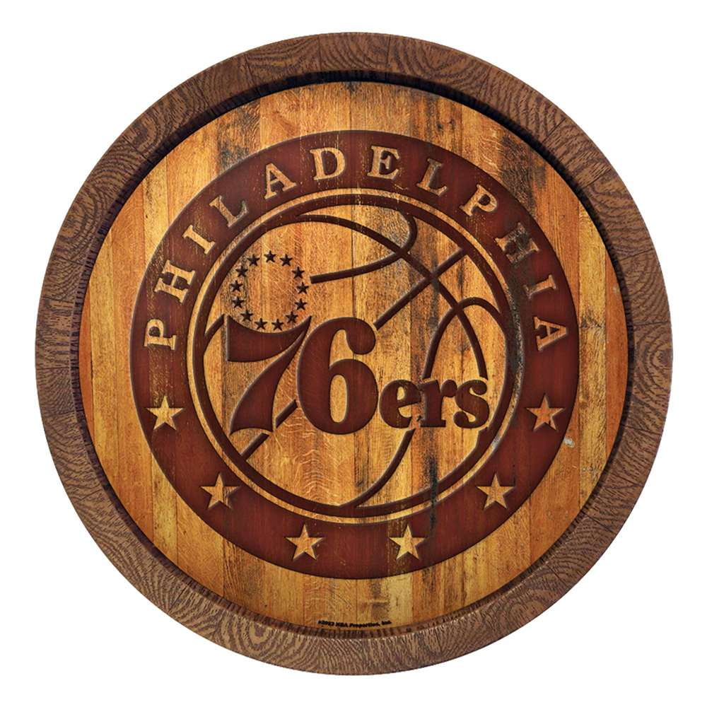Philadelphia 76ers: Logo - "Faux" Barrel Top Sign - Walmart.com
