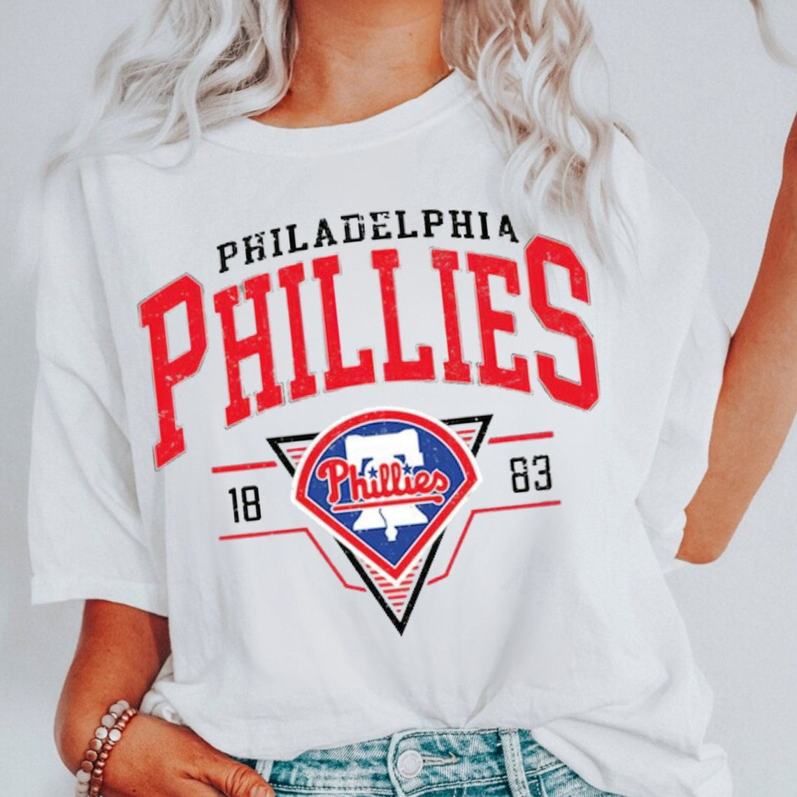 Philadelphia Baseball T-shirt | Vintage Style Phillies Baseball ...