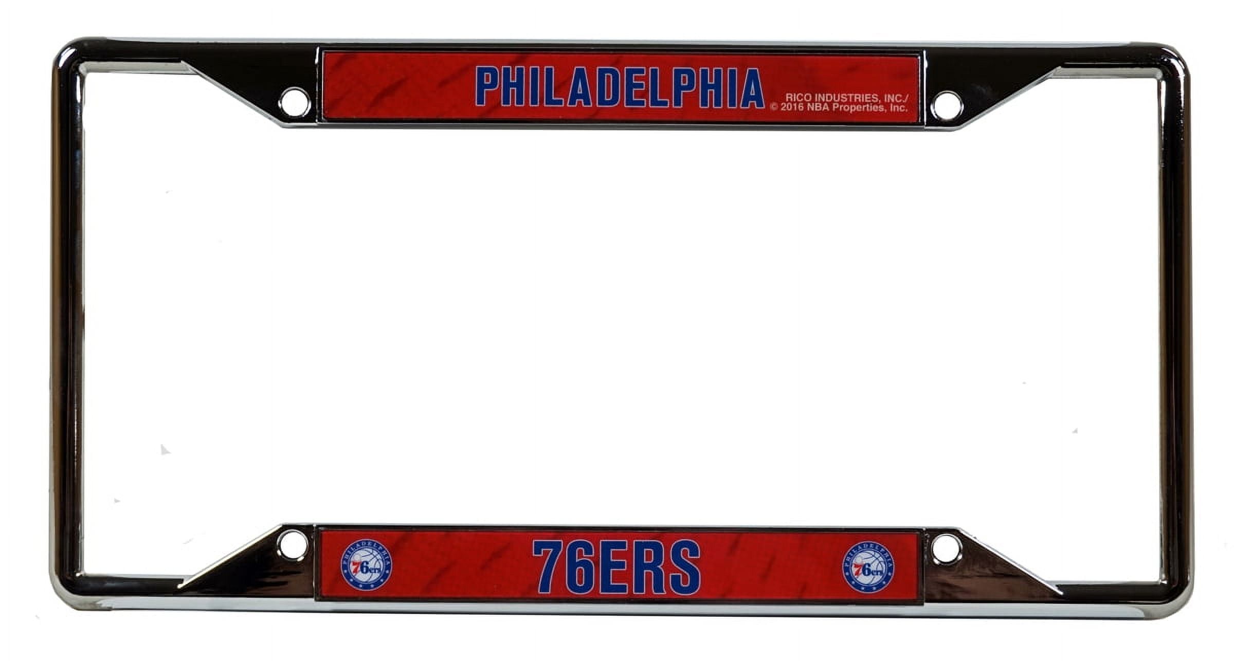 Philadelphia Basketball 76ers EZ View License Plate Frame - Designed ...