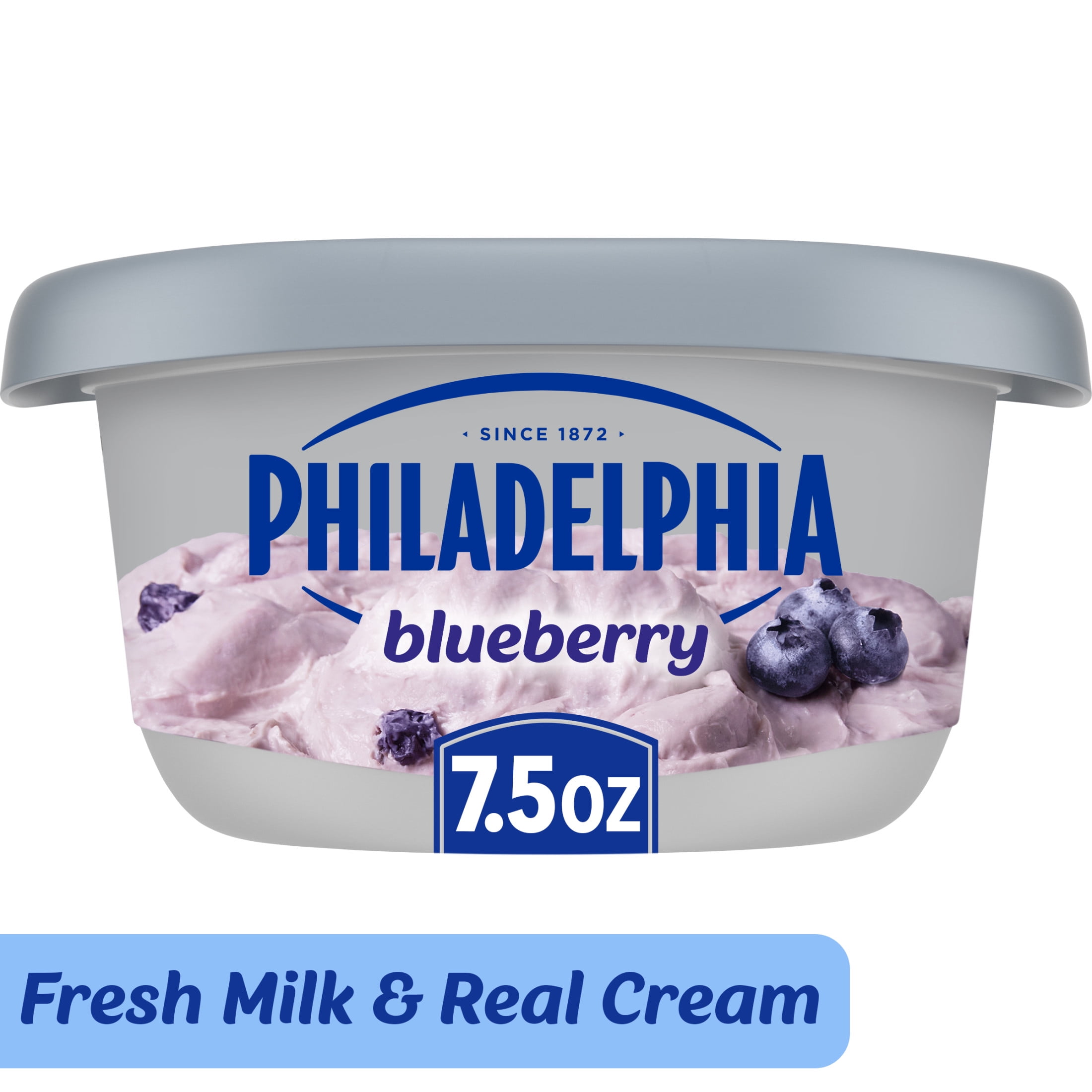 Philadelphia Blueberry Cream Cheese Spread, 7.5 oz Tub - Walmart.com