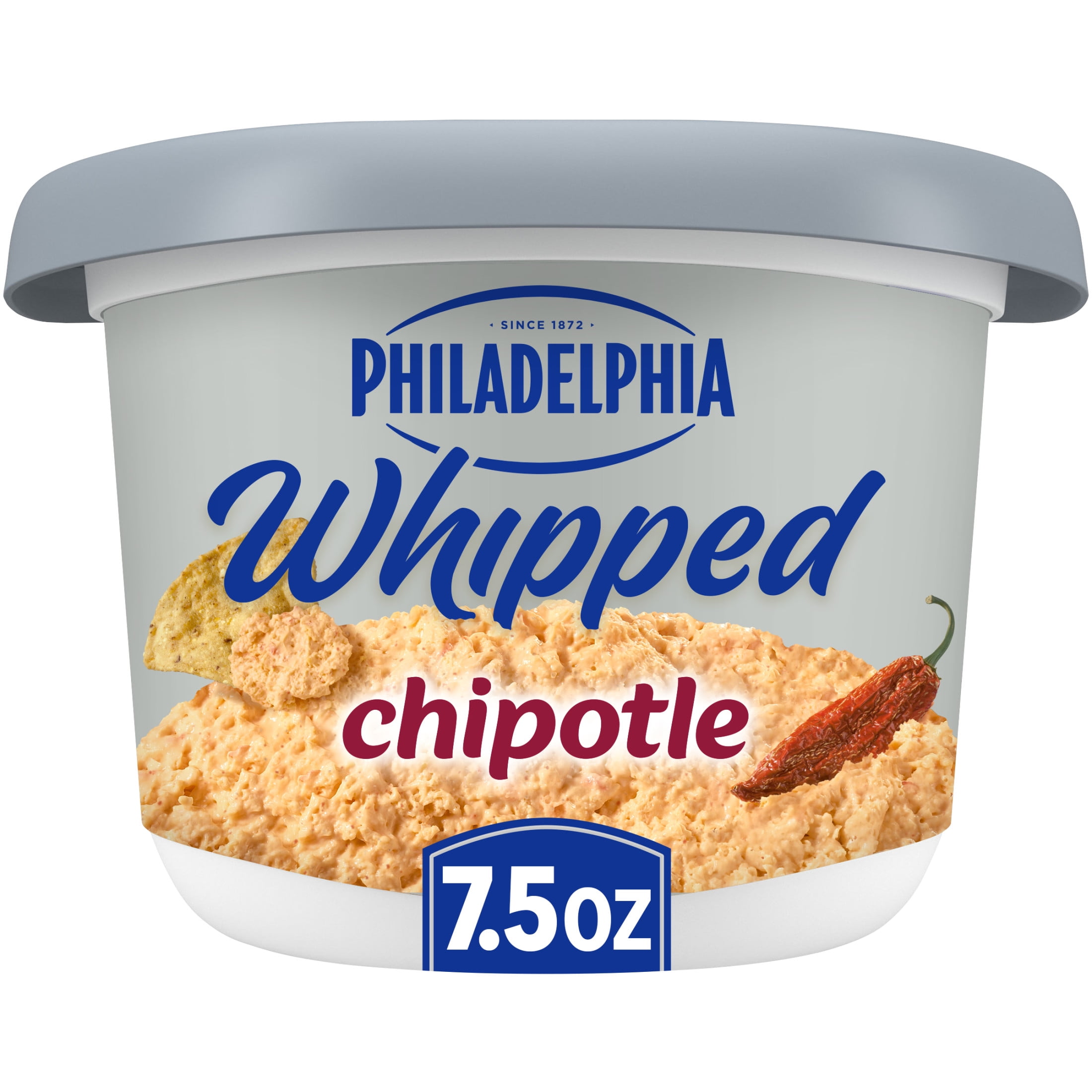 Philadelphia Chipotle Whipped Cream Cheese Spread, 7.5 oz Tub - Walmart.com
