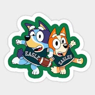 Philadelphia Ea.Gles Bluey And Bingo Sticker Bluey Stickers For Kids ...