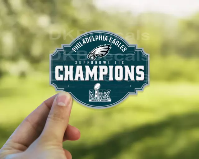 Philadelphia Ea.Gles- Super Bowl Lix Champions Sticker Phone Decal ...