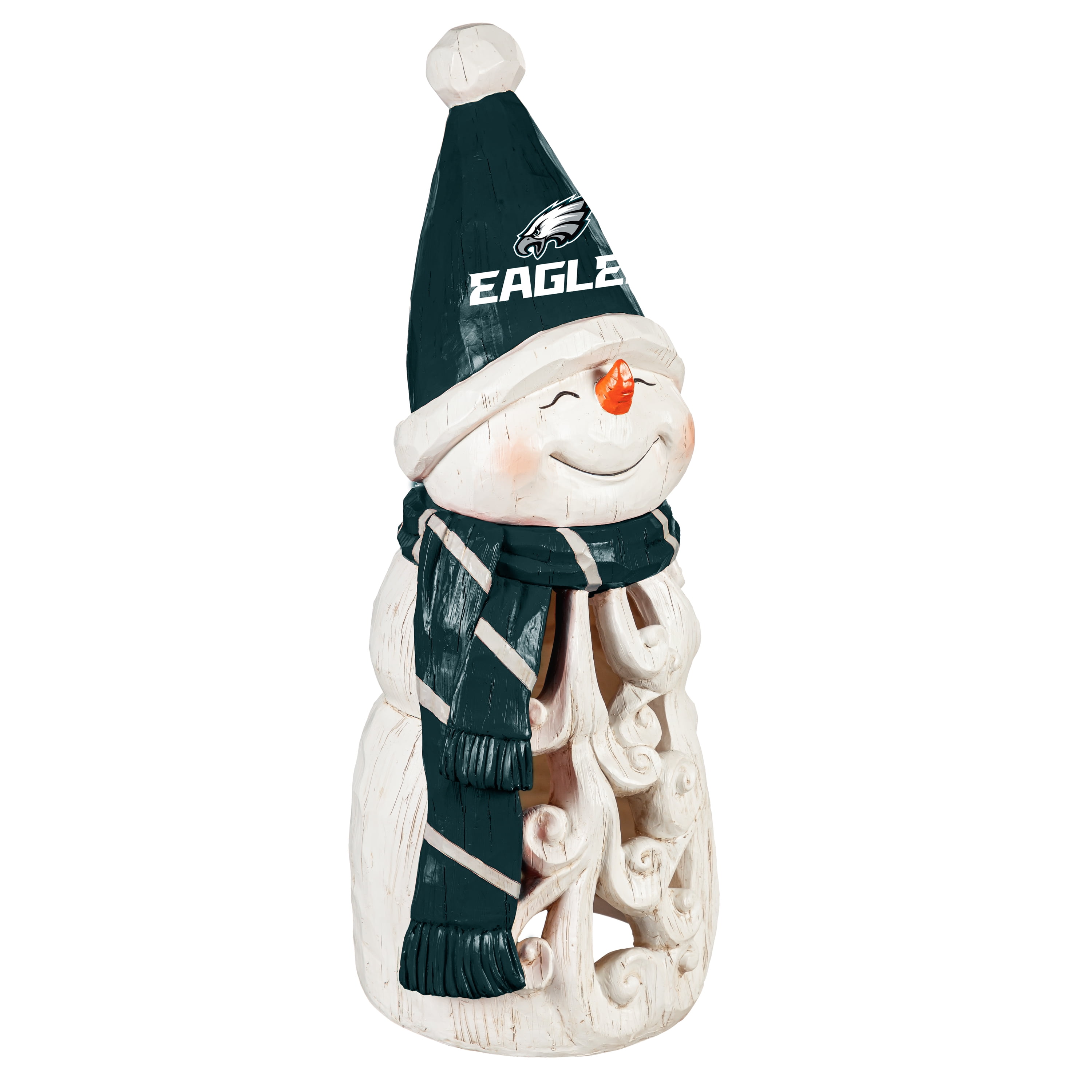 Philadelphia Eagles 26" LED Snowman Garden Statue - Walmart.com