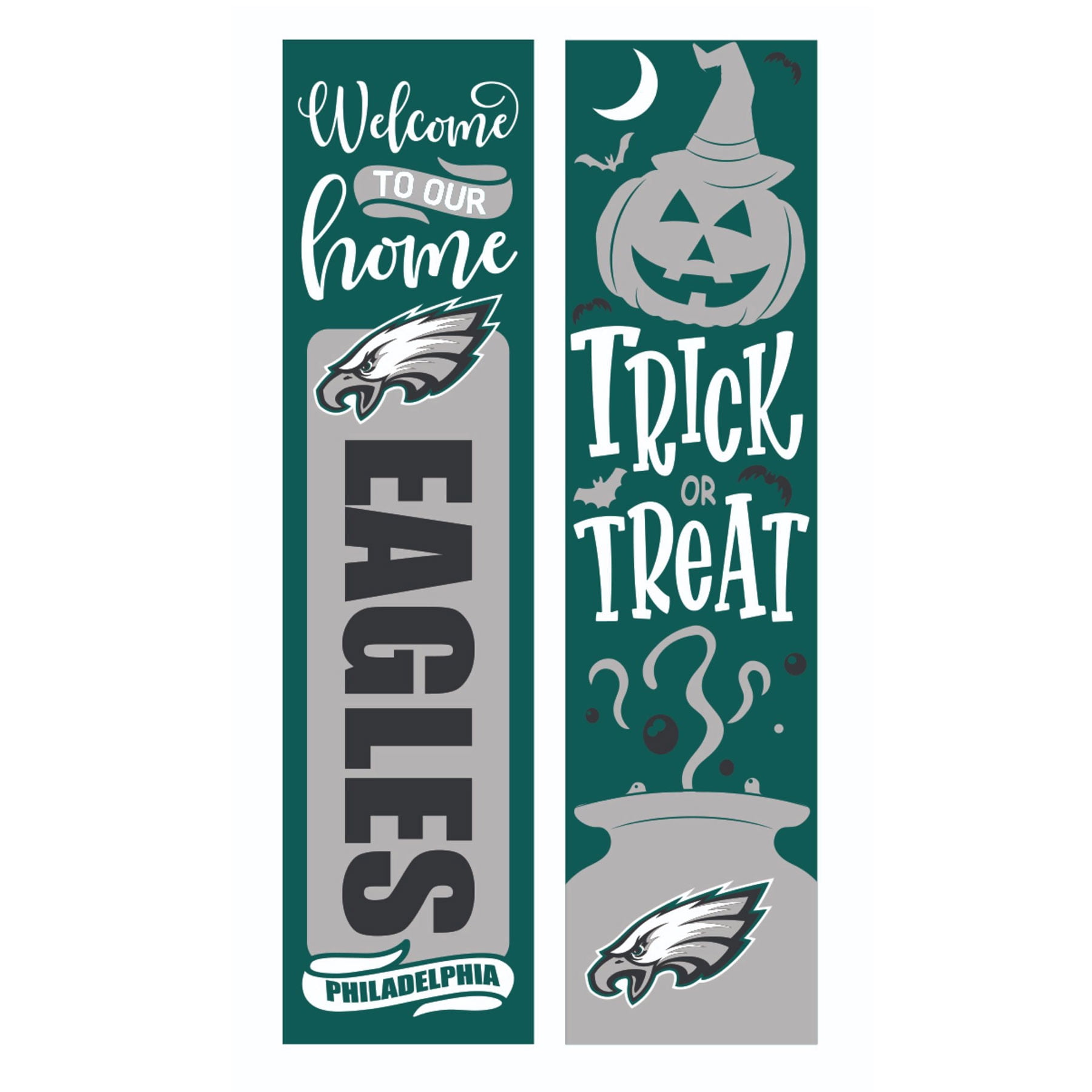 Philadelphia Eagles 47" Double Sided Halloween Leaner Fan Sign ...