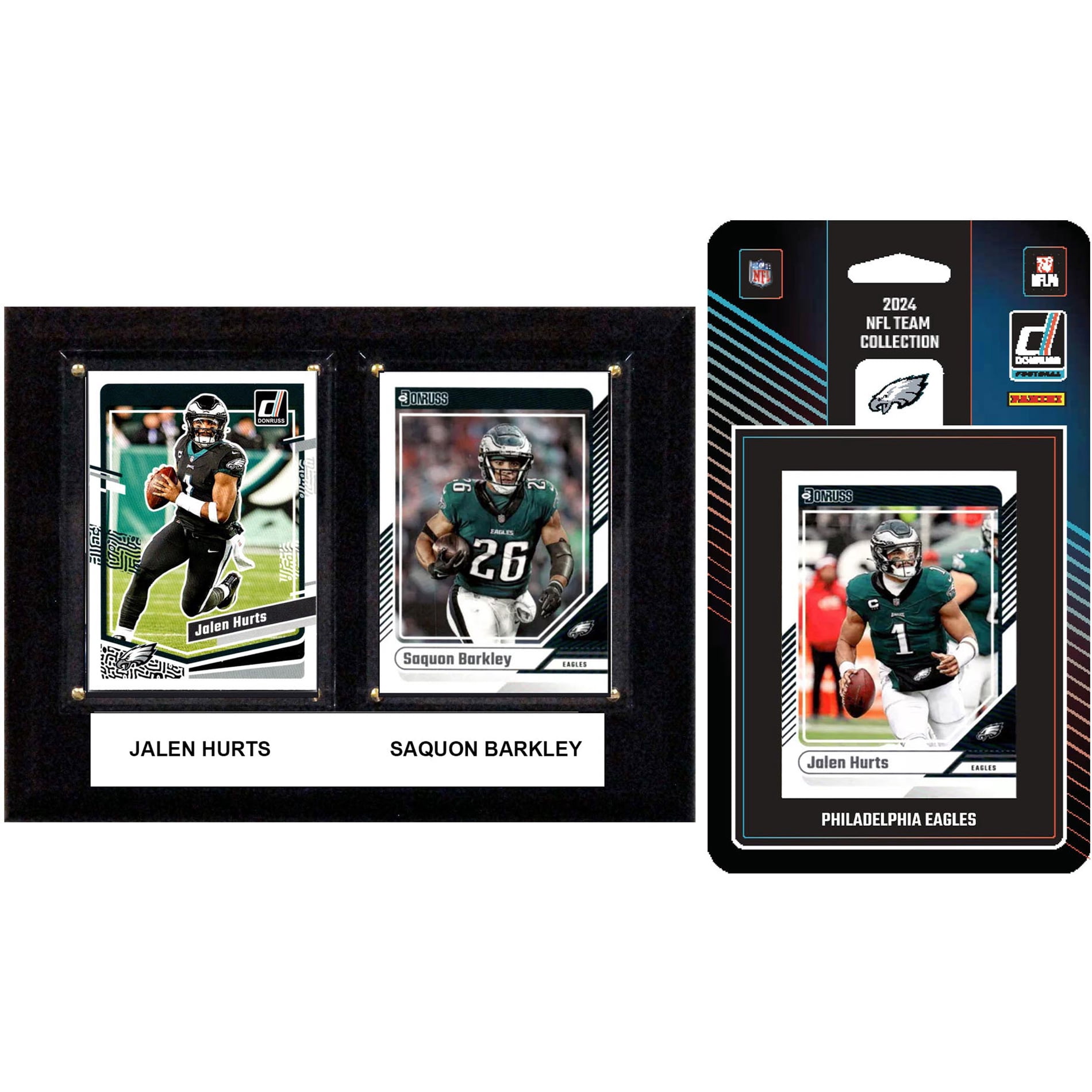Philadelphia Eagles 6" x 8" Player Plaque & 2024 Team Trading Card Set ...