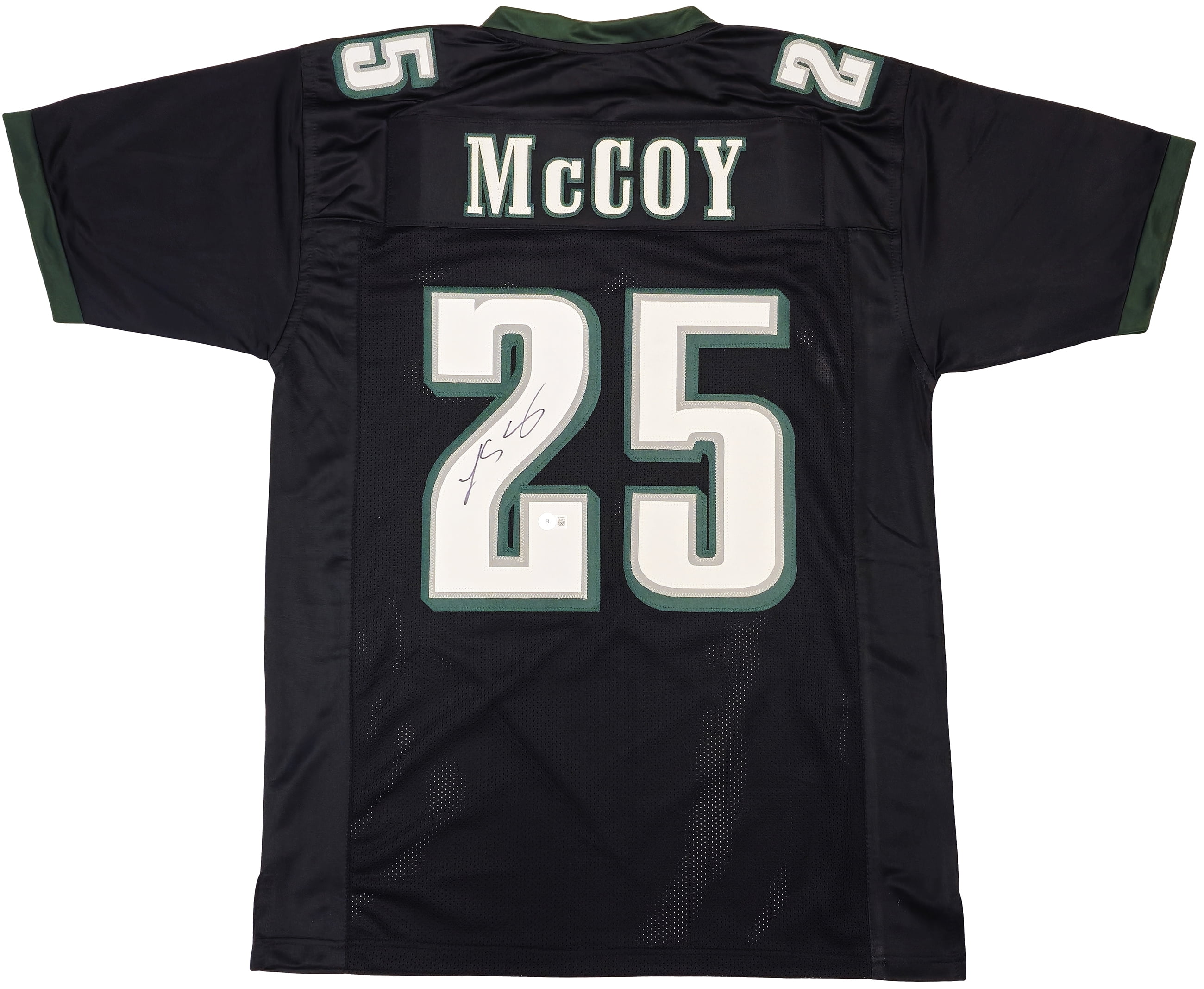Philadelphia Eagles LeSean McCoy Autographed Black Jersey Beckett BAS ...