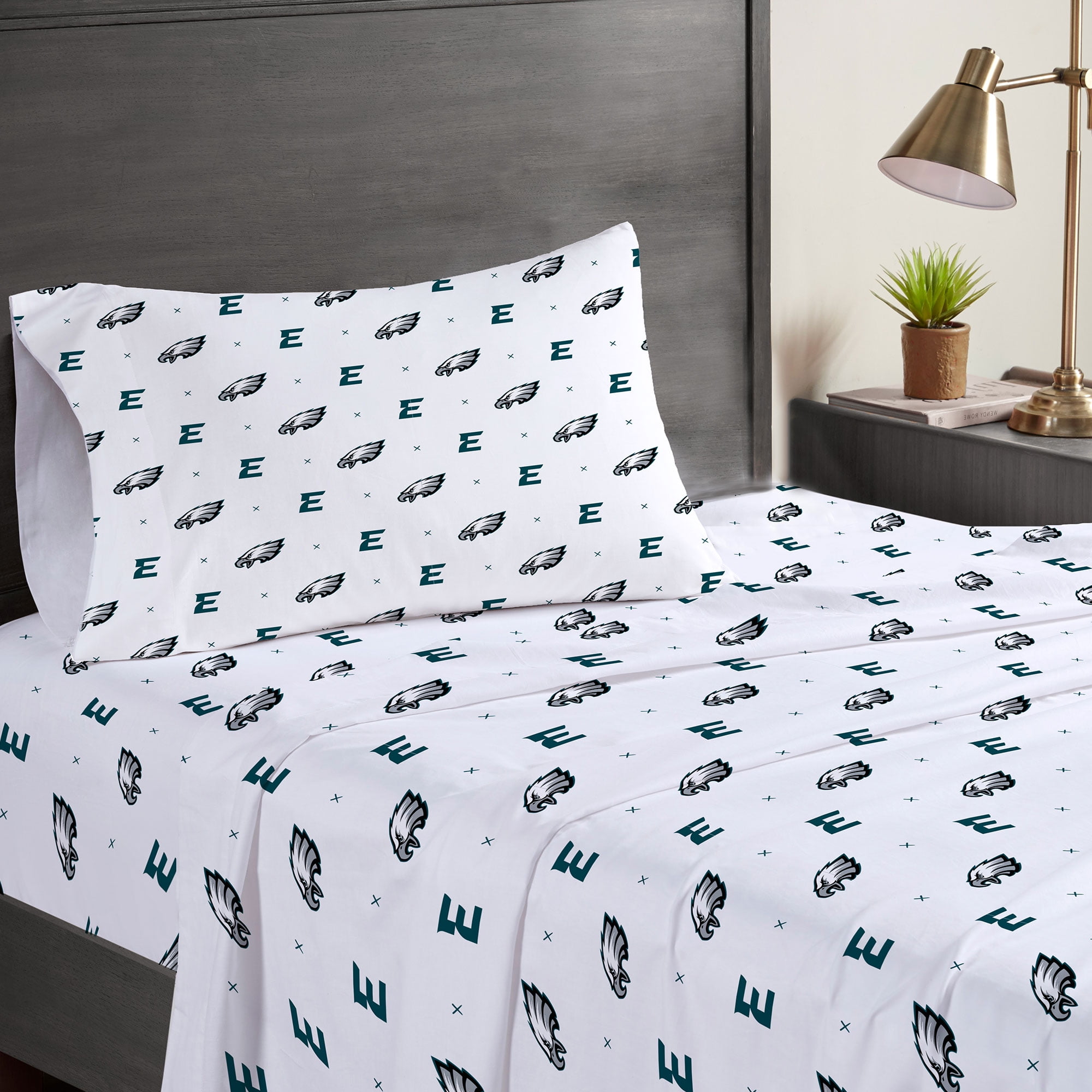 Philadelphia Eagles Three-Piece Twin Sheet Set - Walmart.com