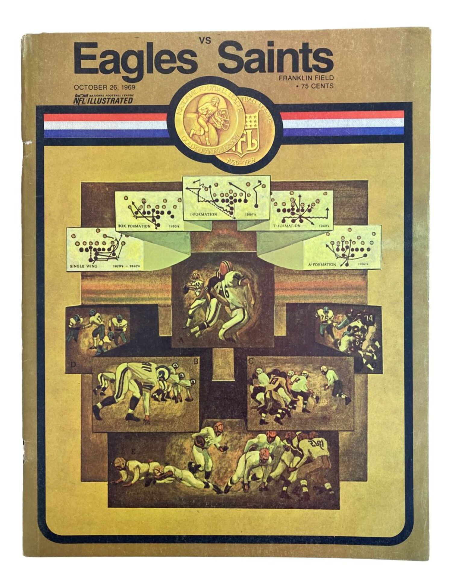 Philadelphia Eagles vs New Orleans Saints October 26 1969 Game Program ...