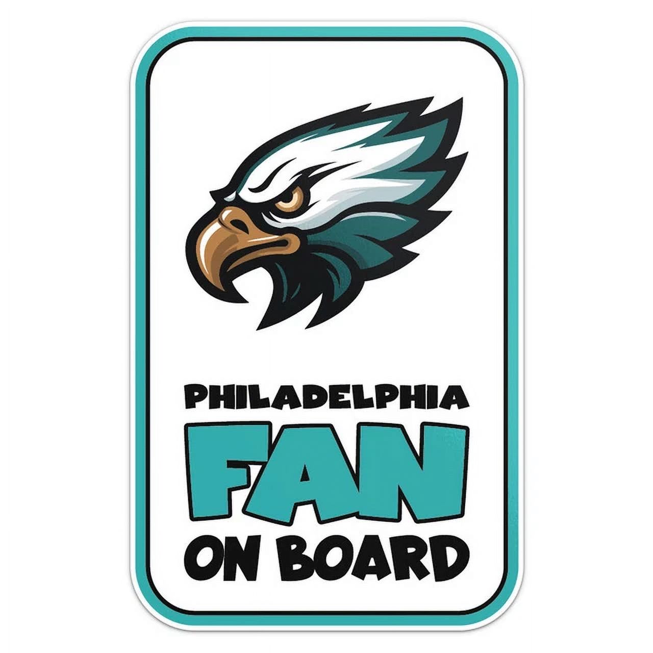 Philadelphia Fan On Board Sticker Phone Decal Water Bottle Stickers Car ...
