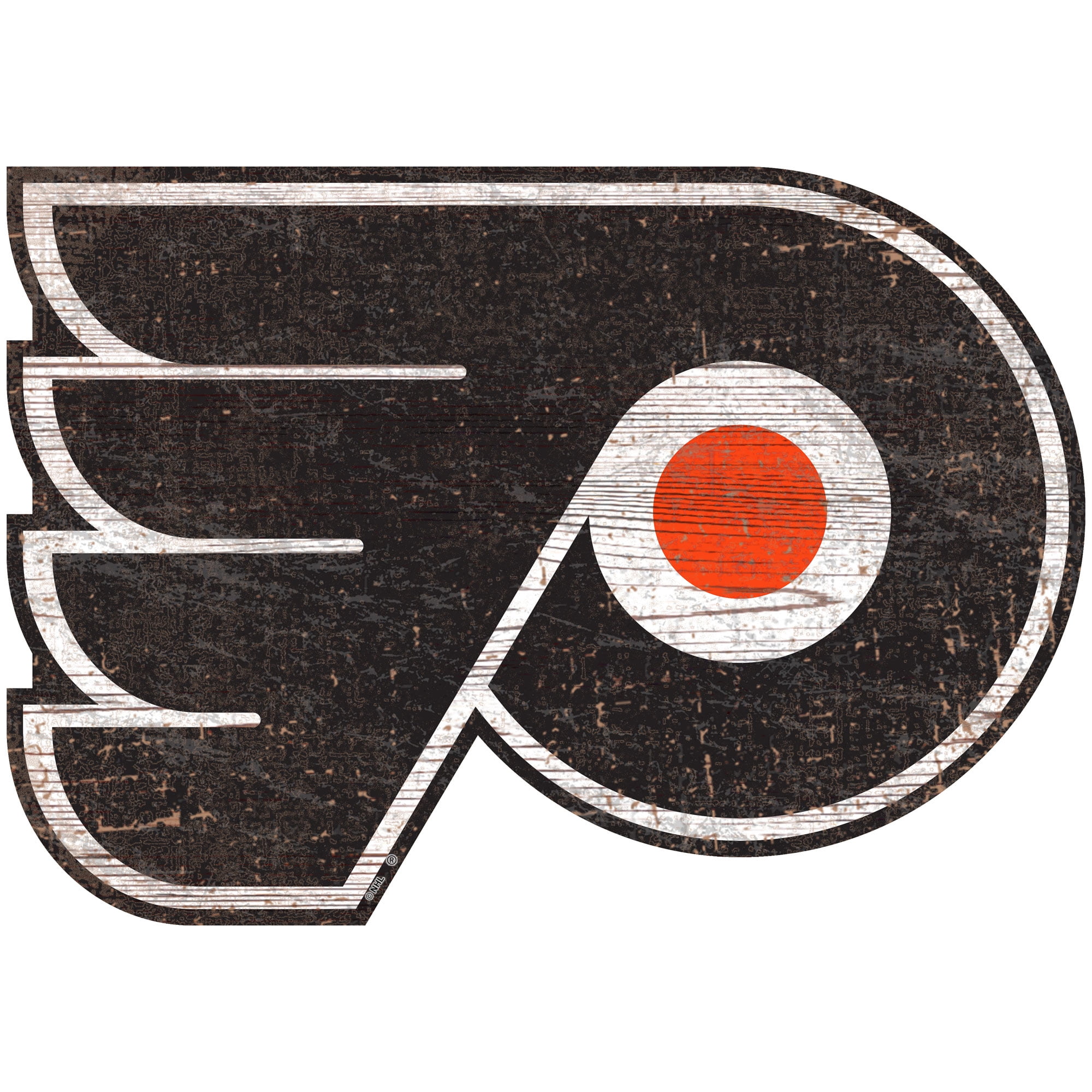 Philadelphia Flyers 24'' x 24'' Distressed Logo Cutout Sign - Walmart.com
