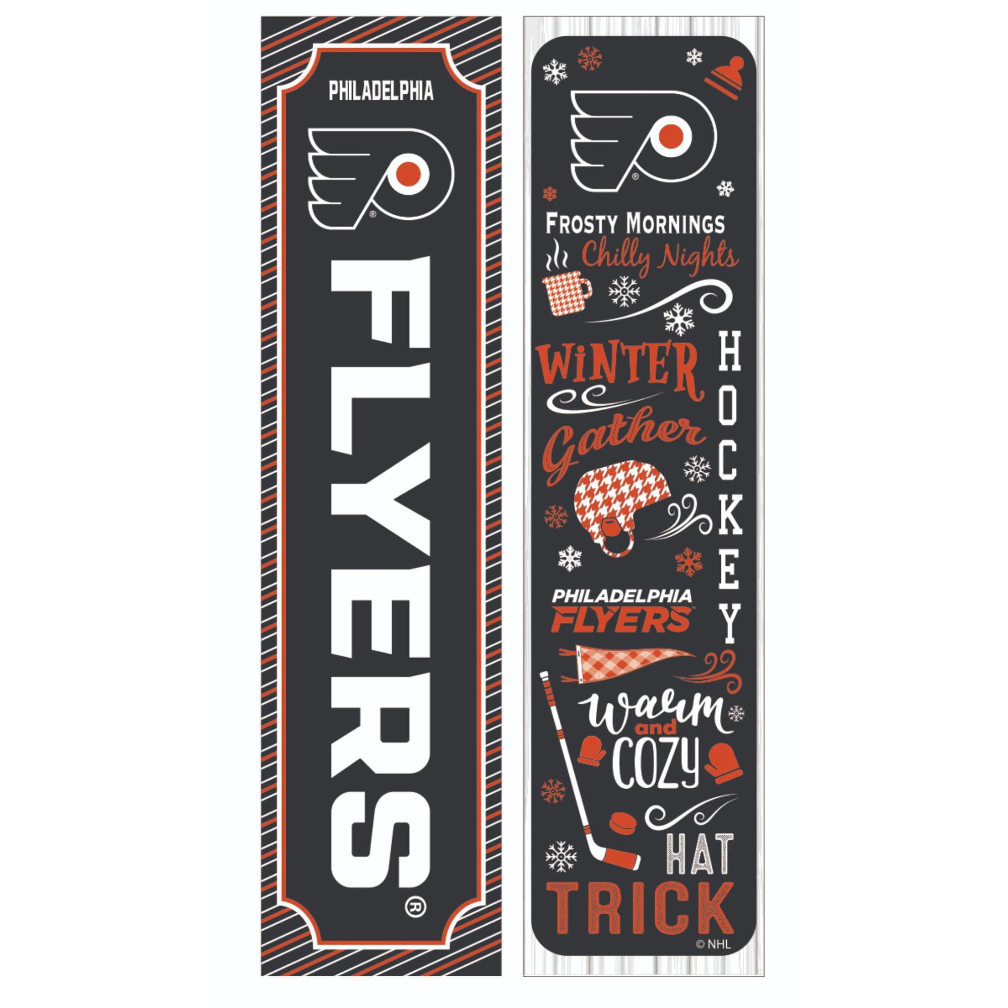 Philadelphia Flyers 47" Double Sided Winter Leaner Fan Sign - Walmart.com