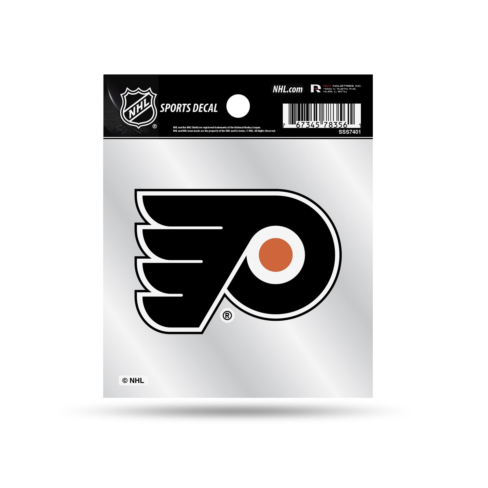 FLYERS CLEAR BACKER DECAL W/ PRIMARY LOGO (4"X4") - Walmart.com