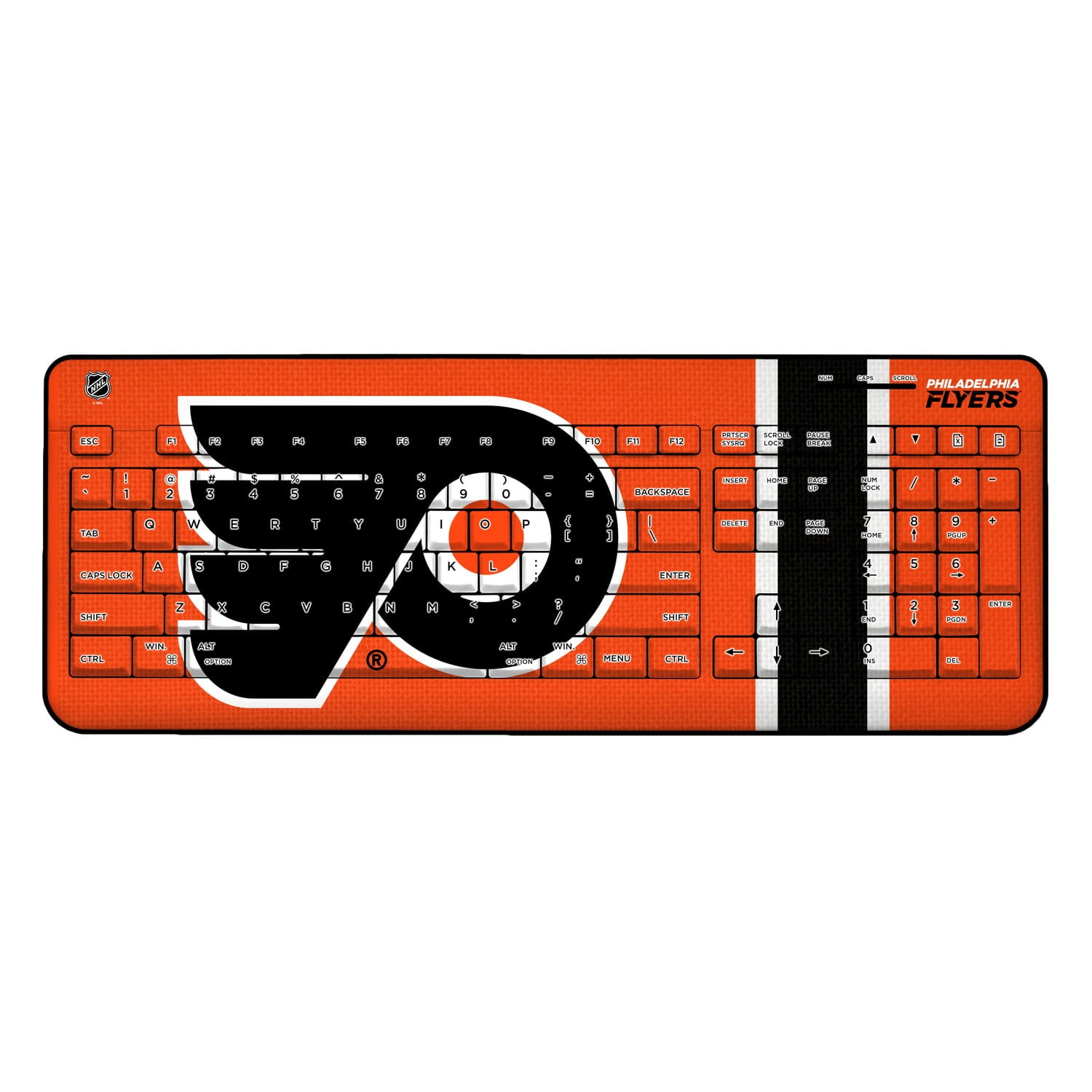 Philadelphia Flyers Stripe Wireless Keyboard - Walmart.com
