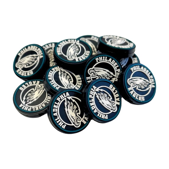 Philadelphia Focal Bead, 12pk, Football-Shaped Silicone Beads - Walmart.com