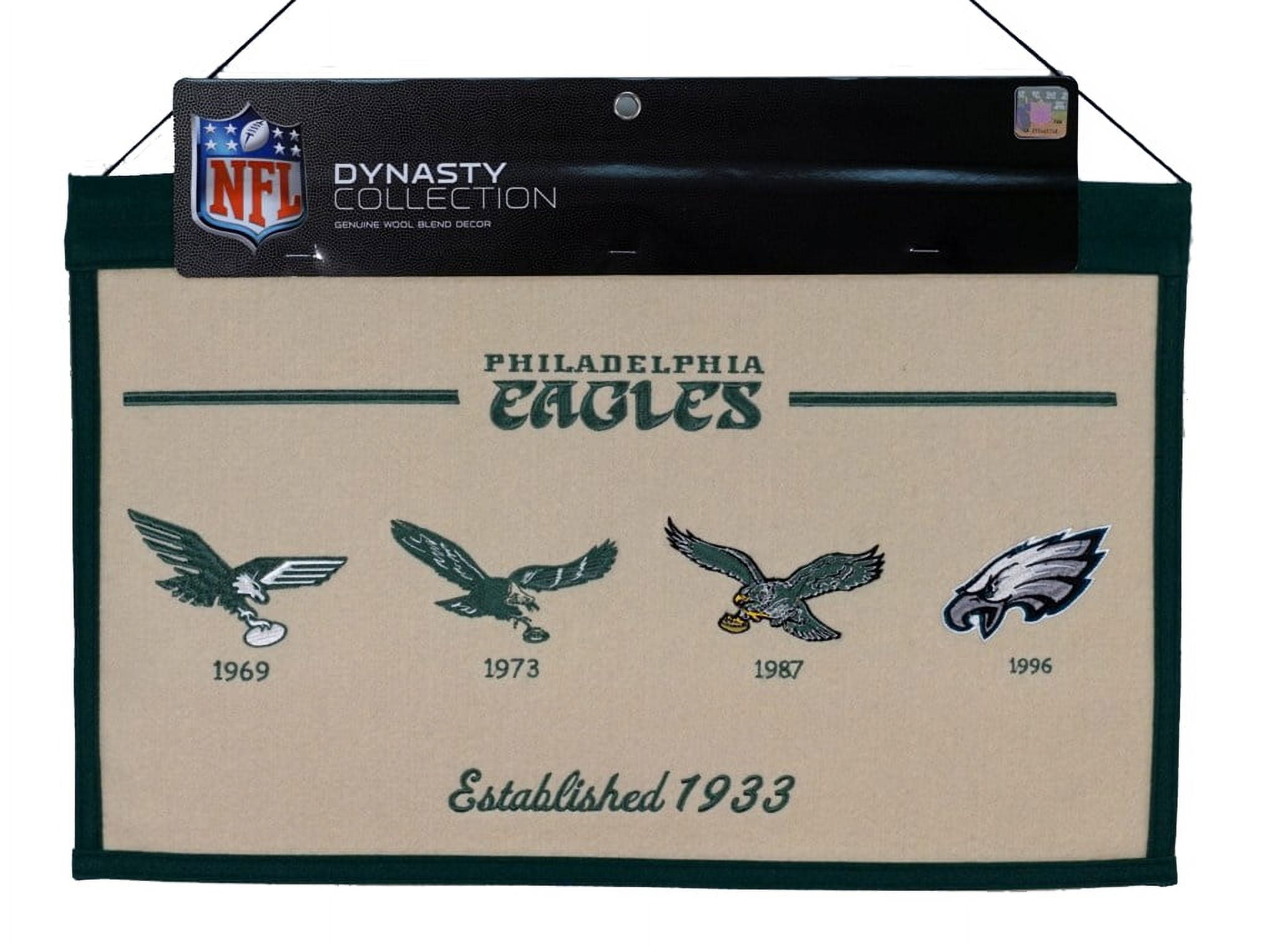 Philadelphia Football Eagles Logo Banner featuring logos from 1969,1973 ...