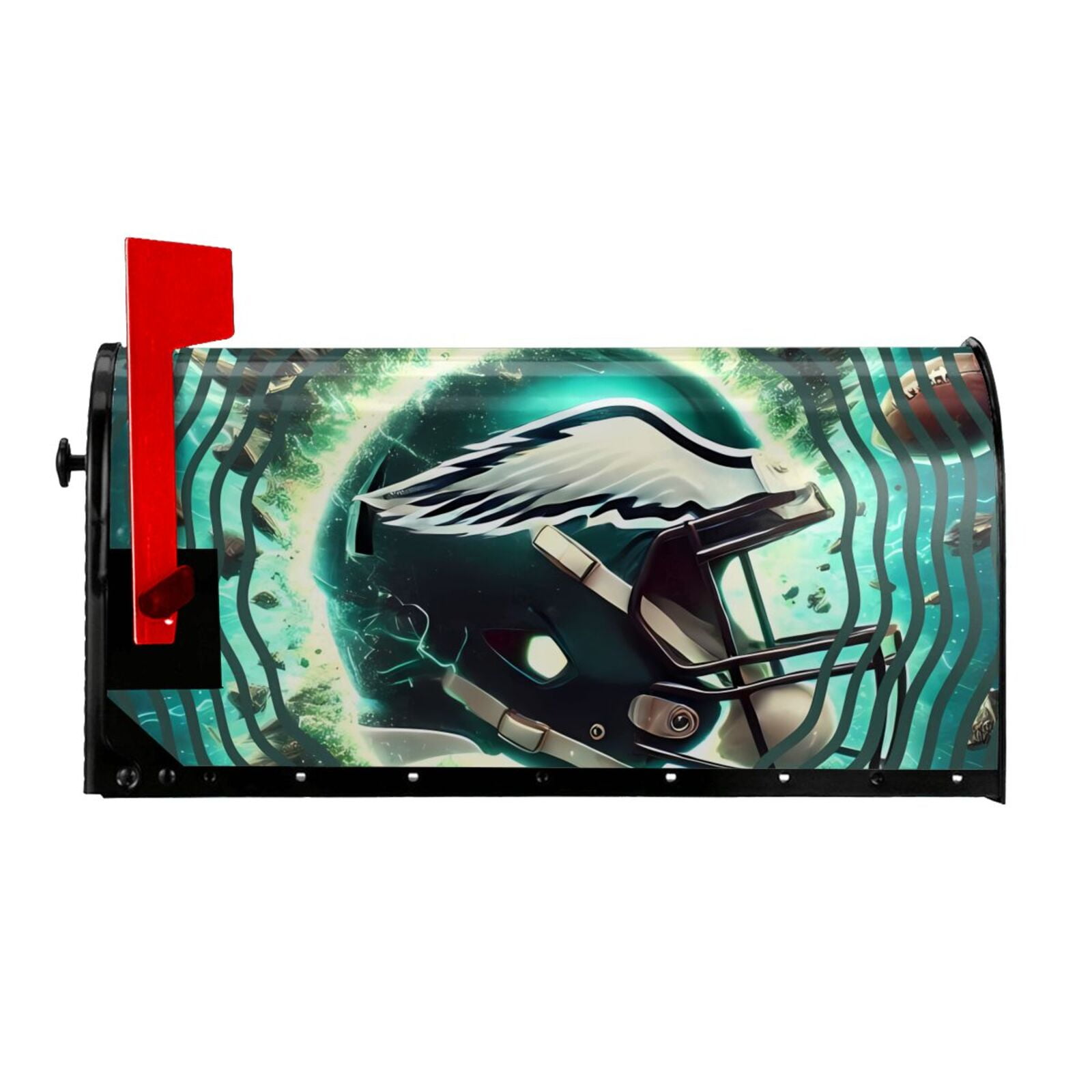 Philadelphia Football Team Magnetic Cute Mailbox Cover, Weatherproof ...