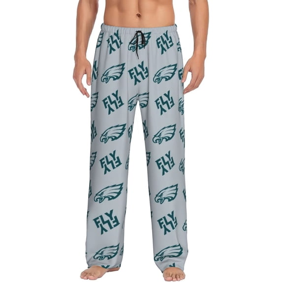 Philadelphia Football Team Men's Long Printed Soft Pajama Pants, Casual ...