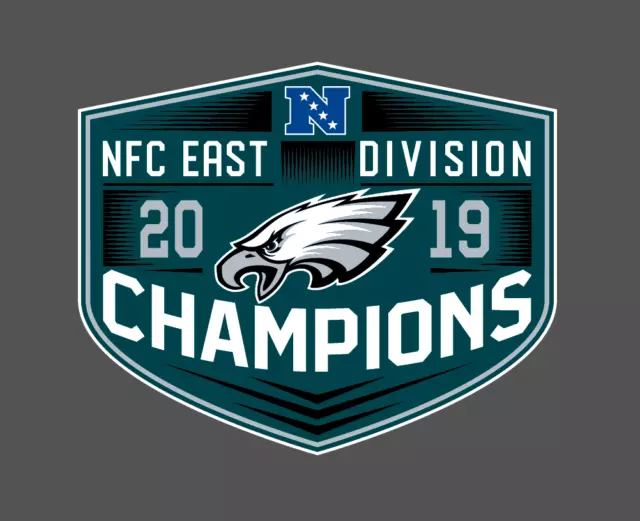 Philadelphia Football Team Sticker Decal 2019 Division Champions - Die ...
