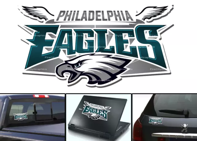 Philadelphia Football Team Sticker Decal Car Truck Window Wall Body ...