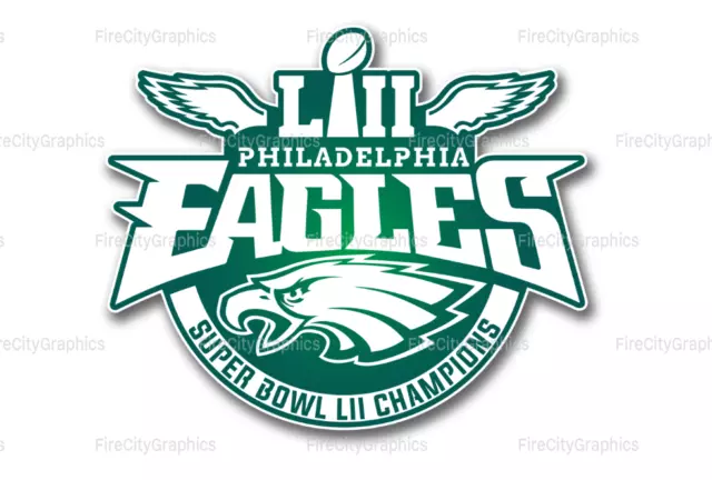 Philadelphia Football Team Sticker Decal Super Bowl Champions Car Truck ...