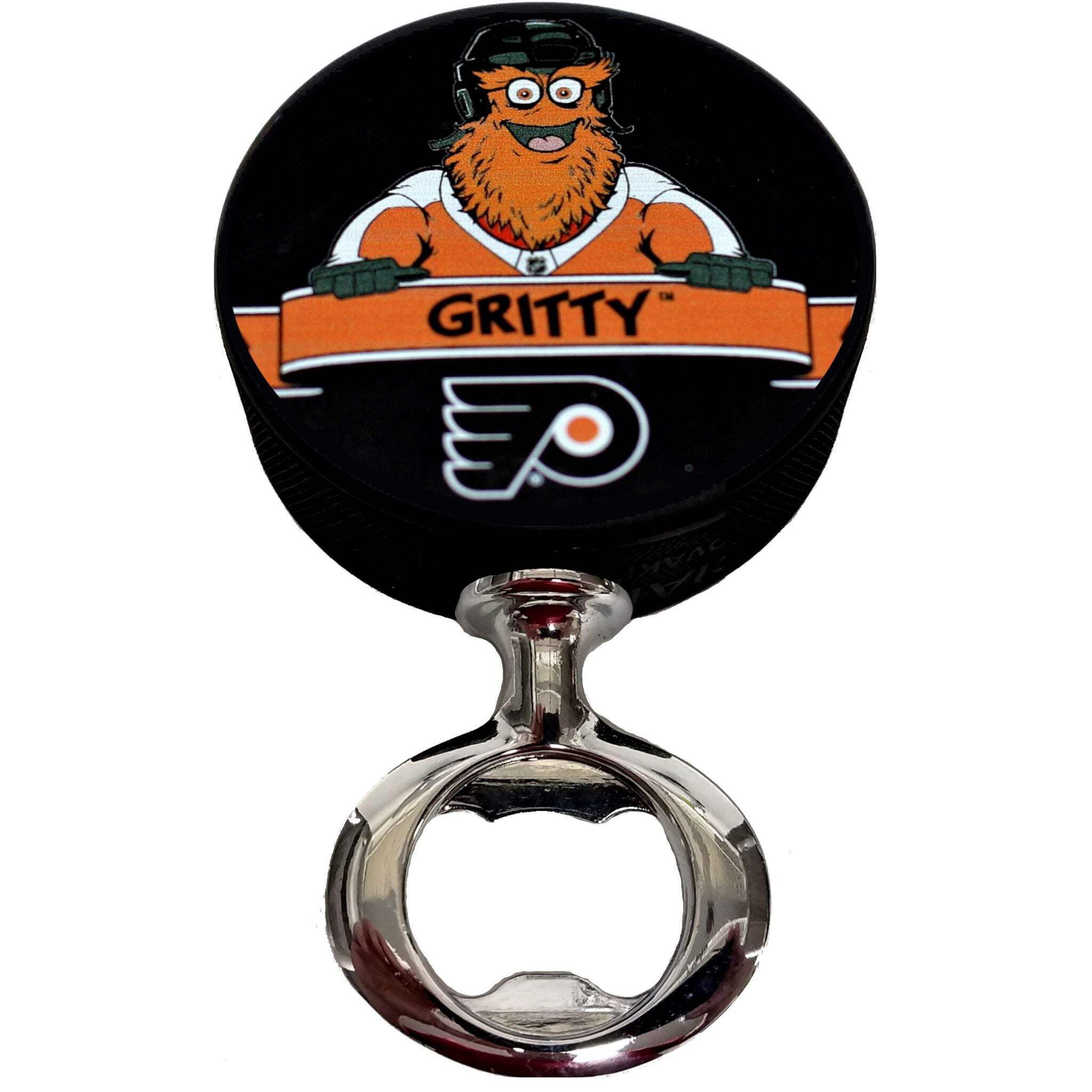 Philadelphia GRITTY Mascot FULCRUM Series Hockey Puck Bottle Opener ...