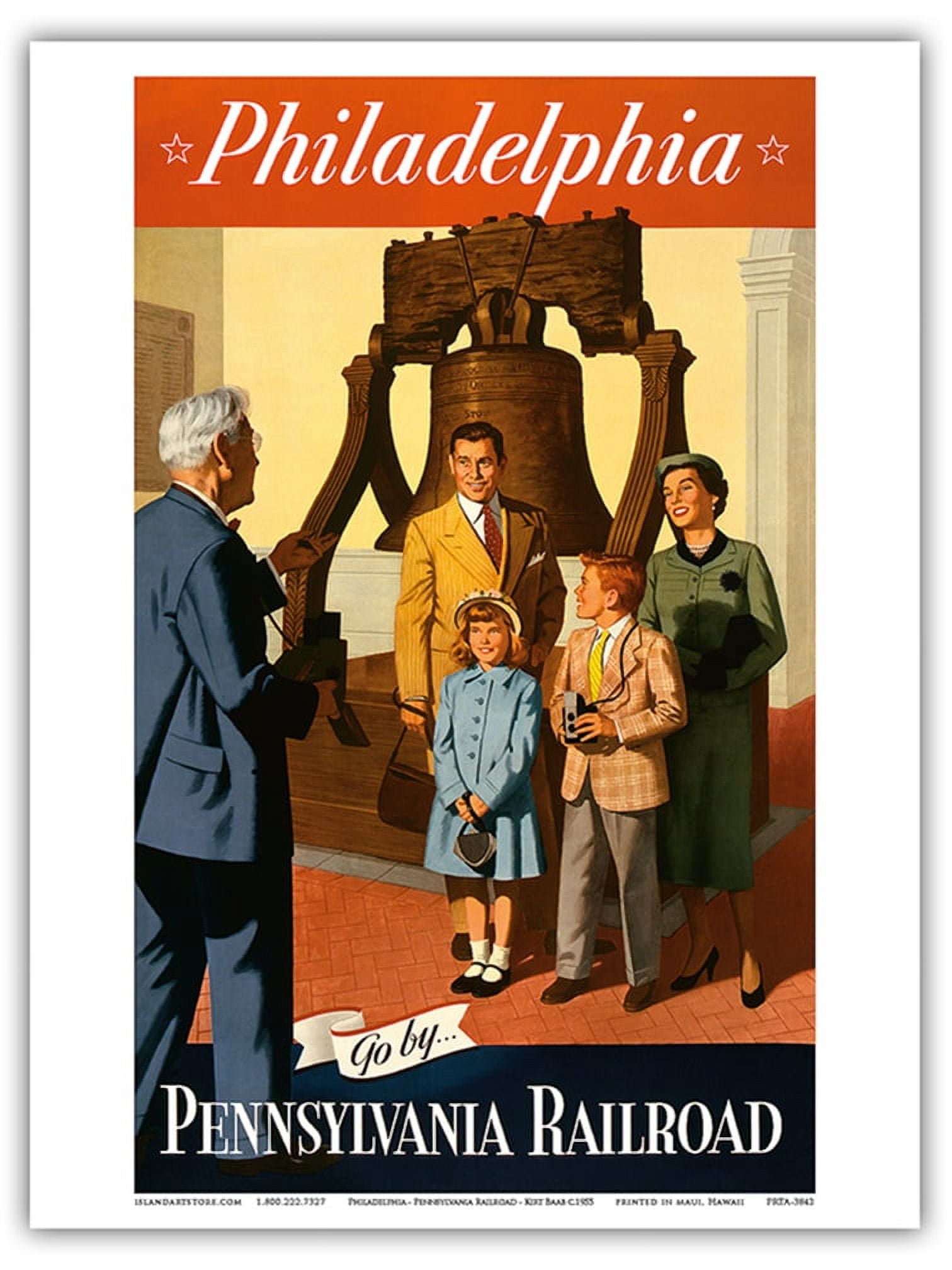 Philadelphia - Go by... Pennsylvania Railroad - Vintage Railroad Travel ...