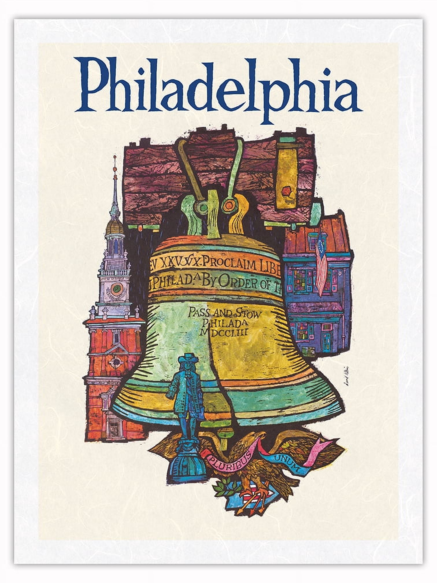 Philadelphia Liberty Bell at Independence Hall - Vintage Airline Travel ...