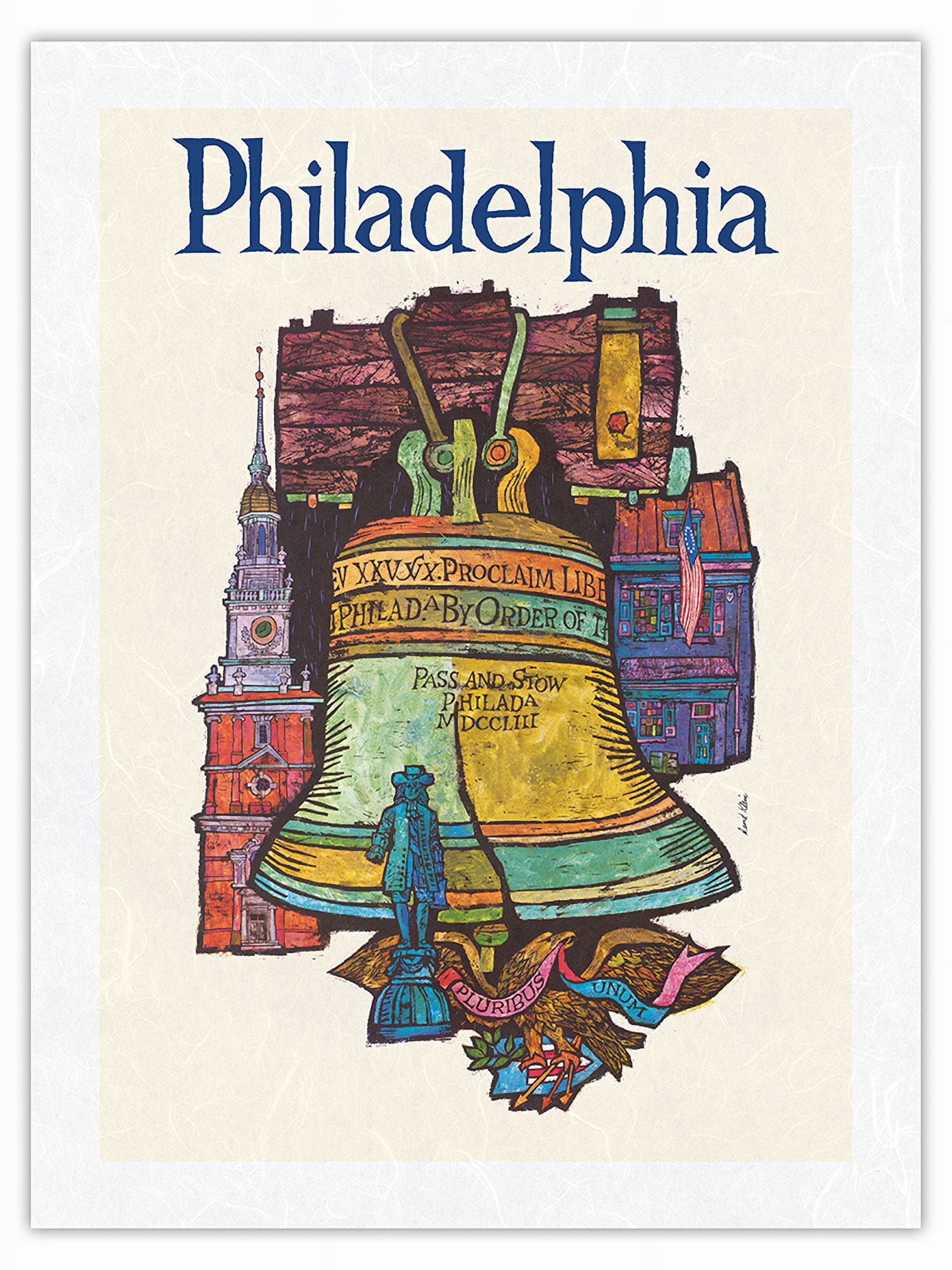Philadelphia Liberty Bell at Independence Hall - Vintage Airline Travel ...