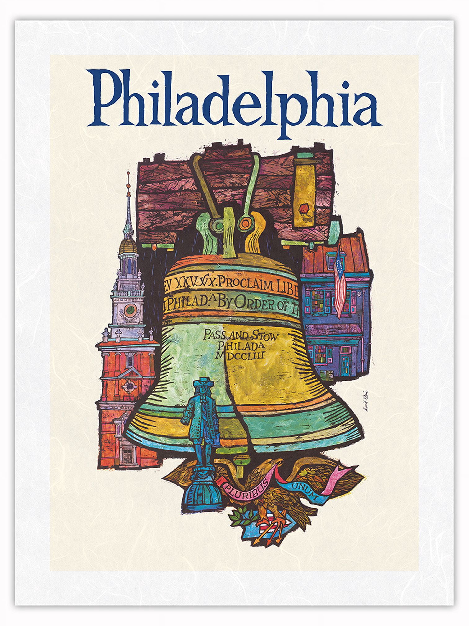 Philadelphia Liberty Bell at Independence Hall - Vintage Airline Travel ...