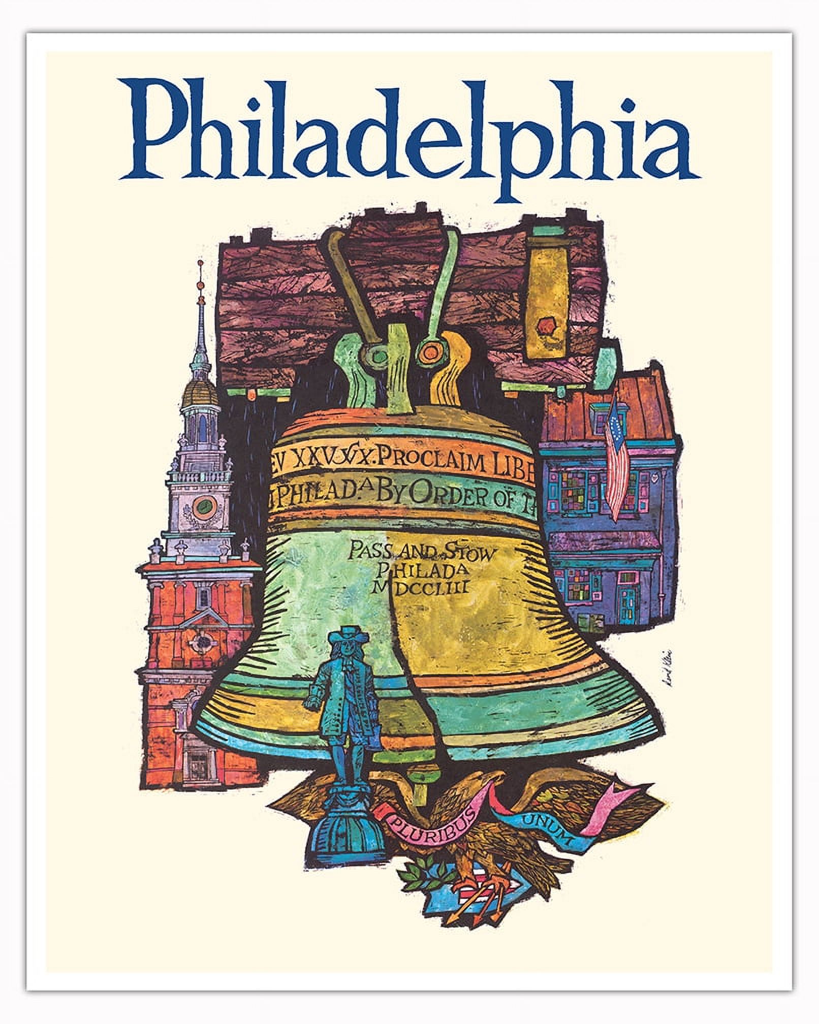 Philadelphia Liberty Bell at Independence Hall - Vintage Airline Travel ...