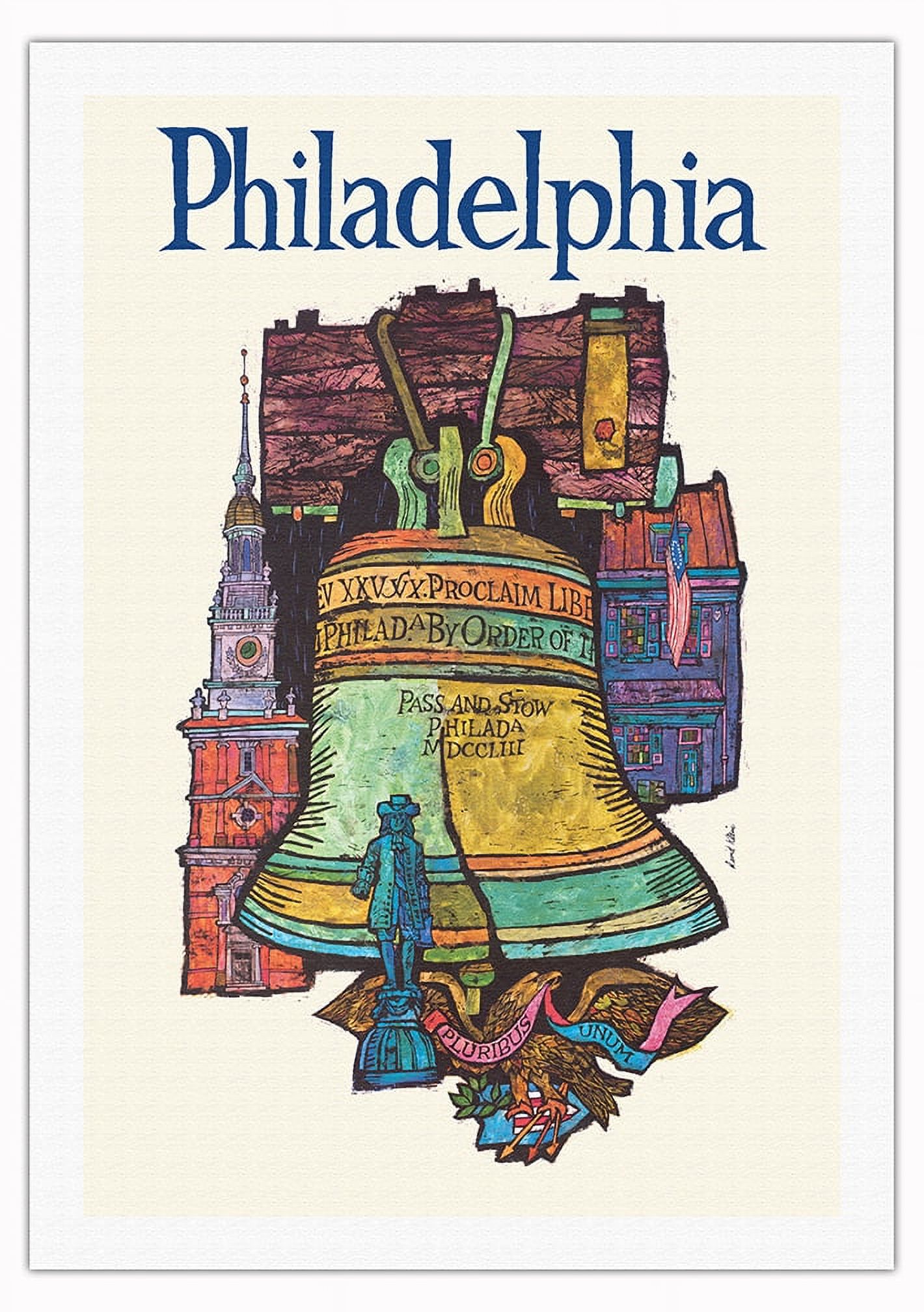 Philadelphia Liberty Bell at Independence Hall - Vintage Airline Travel ...