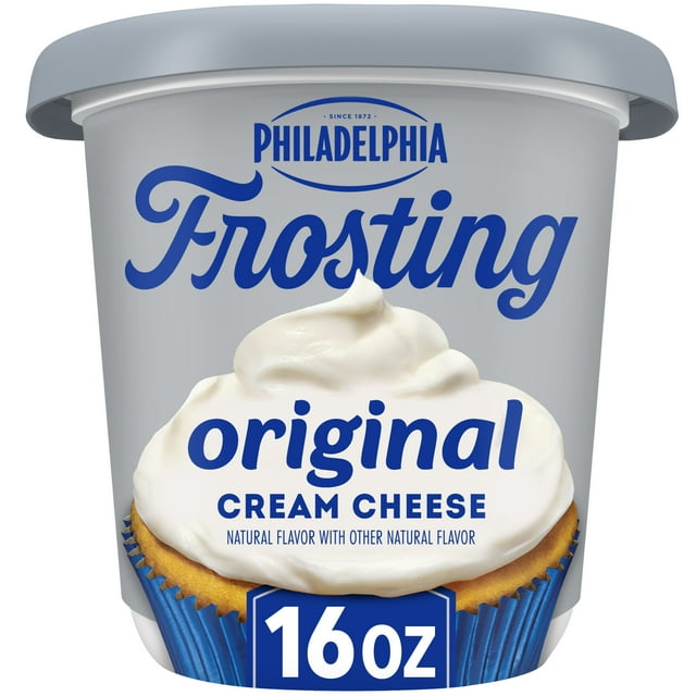 Philadelphia Original Cream Cheese Frosting, 16 oz Tub, Refrigerated ...