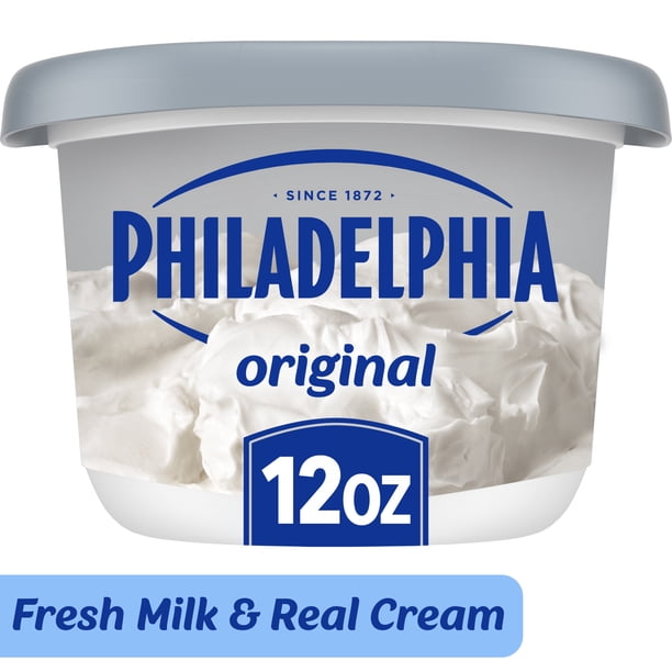 Philadelphia Original Cream Cheese Spread, 12 oz Tub - Walmart Business ...
