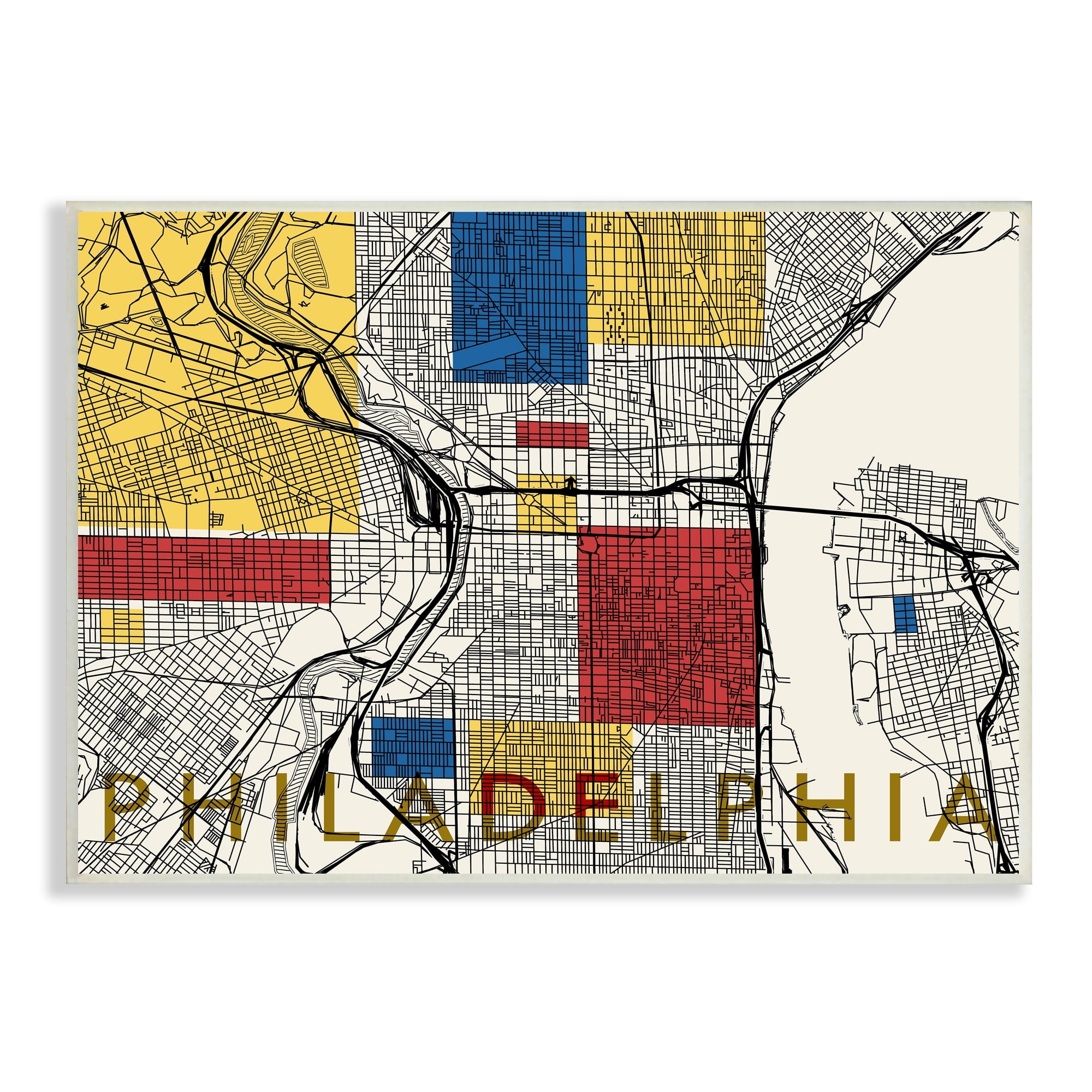 Philadelphia Pennsylvania City Grid Classic Abstract Square Shapes 15 ...