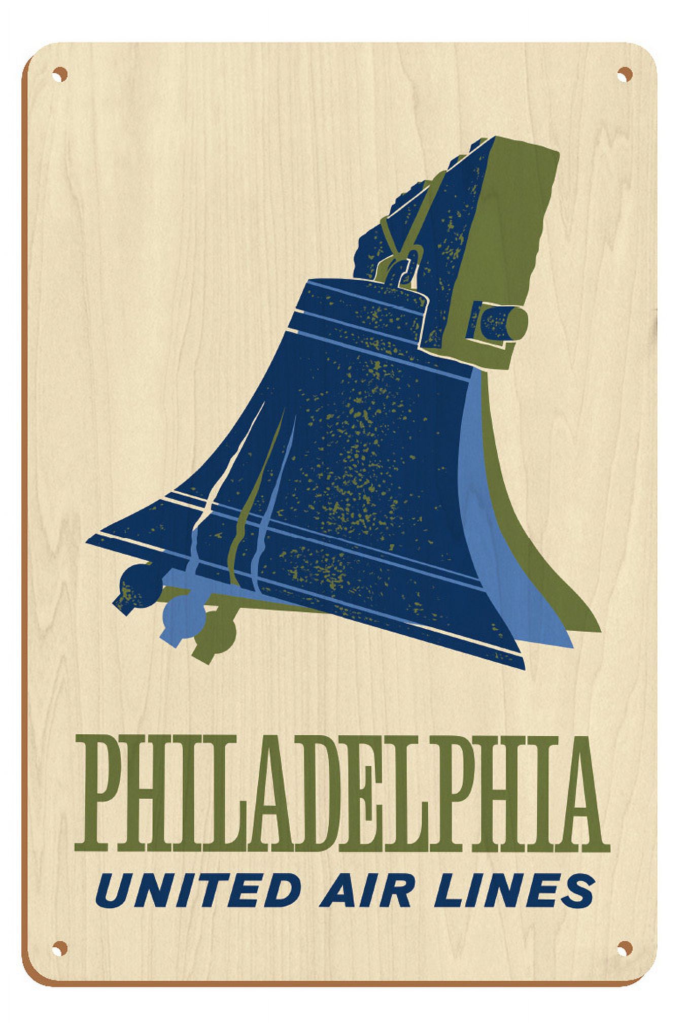 Philadelphia Pennsylvania - Liberty Bell - United Air Lines - Vintage ...
