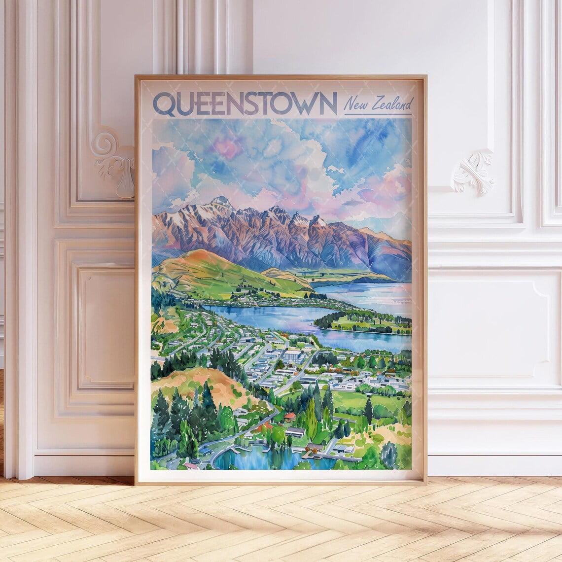 Philadelphia Pennsylvania Usa Pastel Travel Poster, Unframed Size 16x24 ...