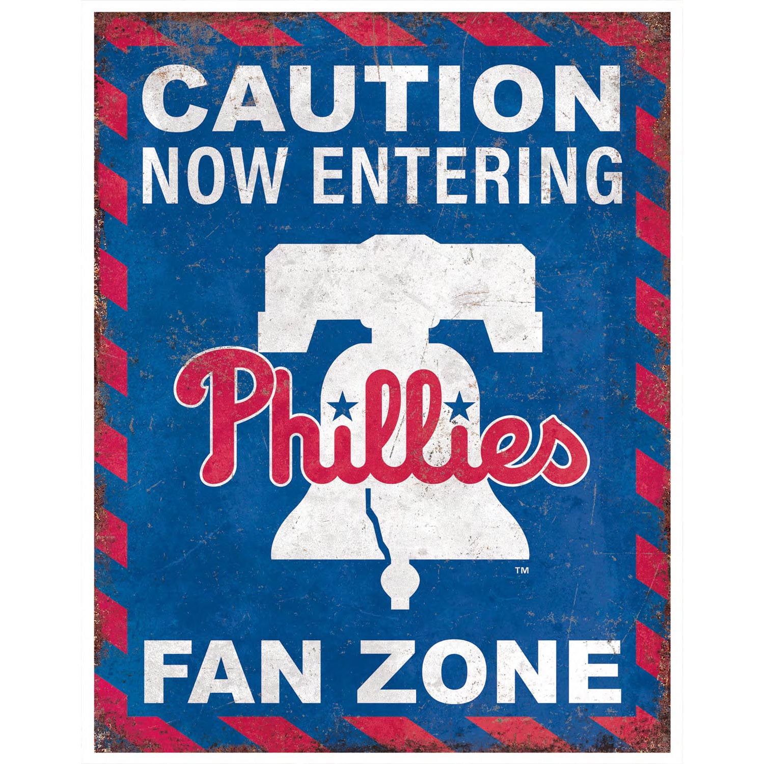 Philadelphia Phillies 13" x 20" Fan Zone Metal Sign - Walmart.com