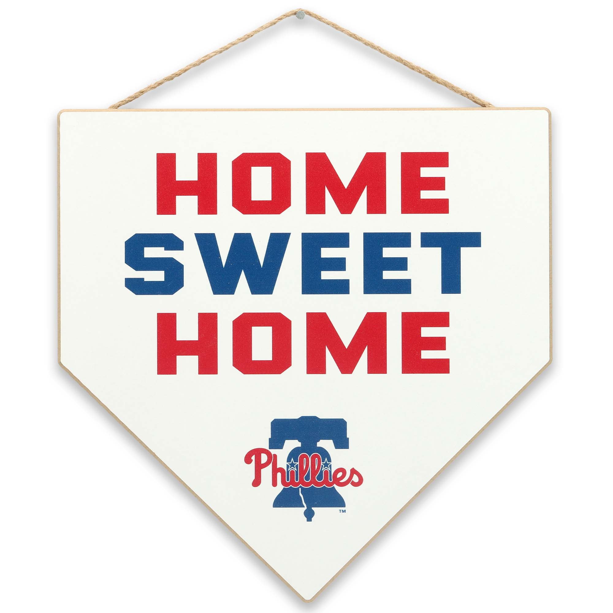 Philadelphia Phillies Home Sweet Home Hanging Wood Sign - Walmart.com