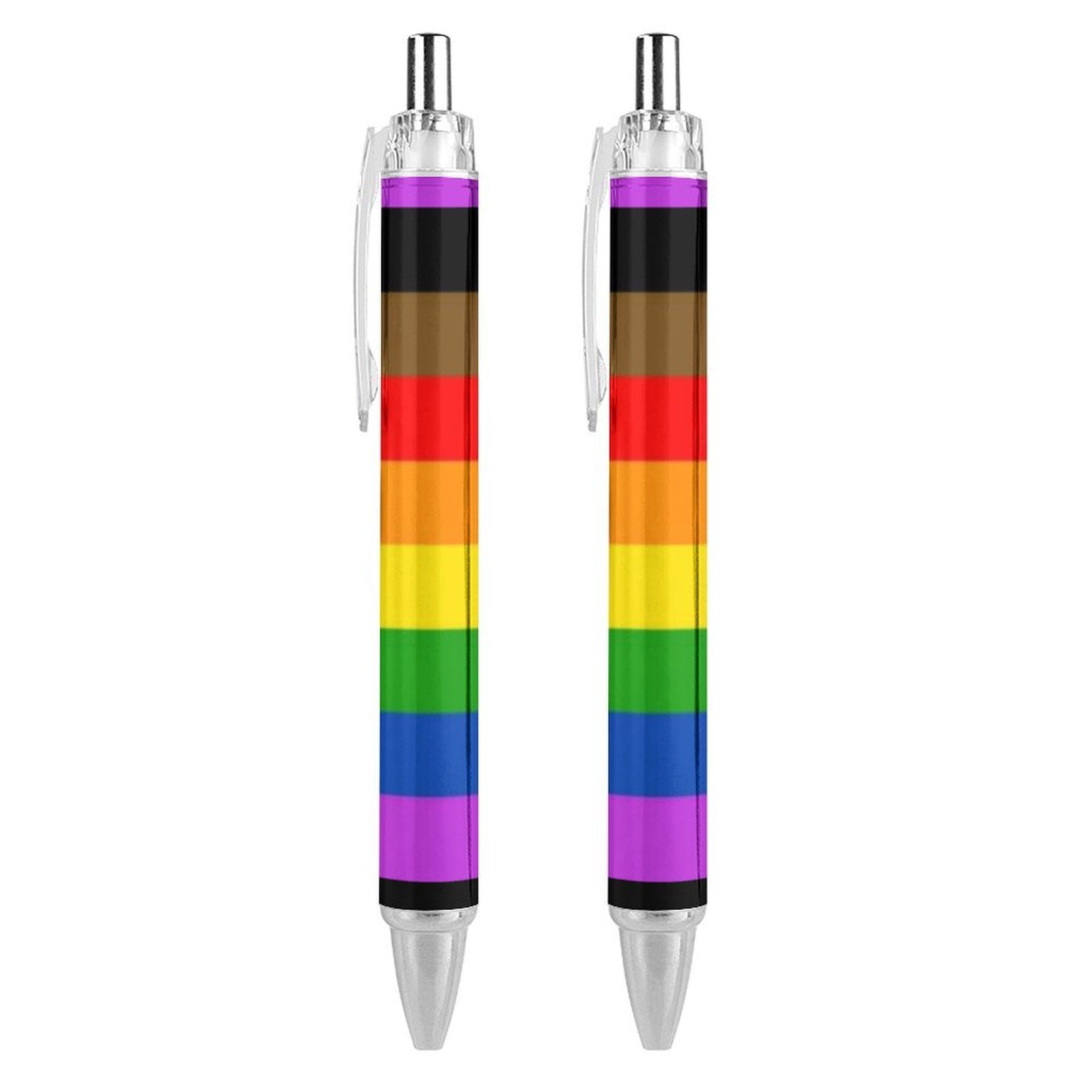 Philadelphia Pride Flag LGBTQ Ballpoint Pen Retractable Pens Black ...