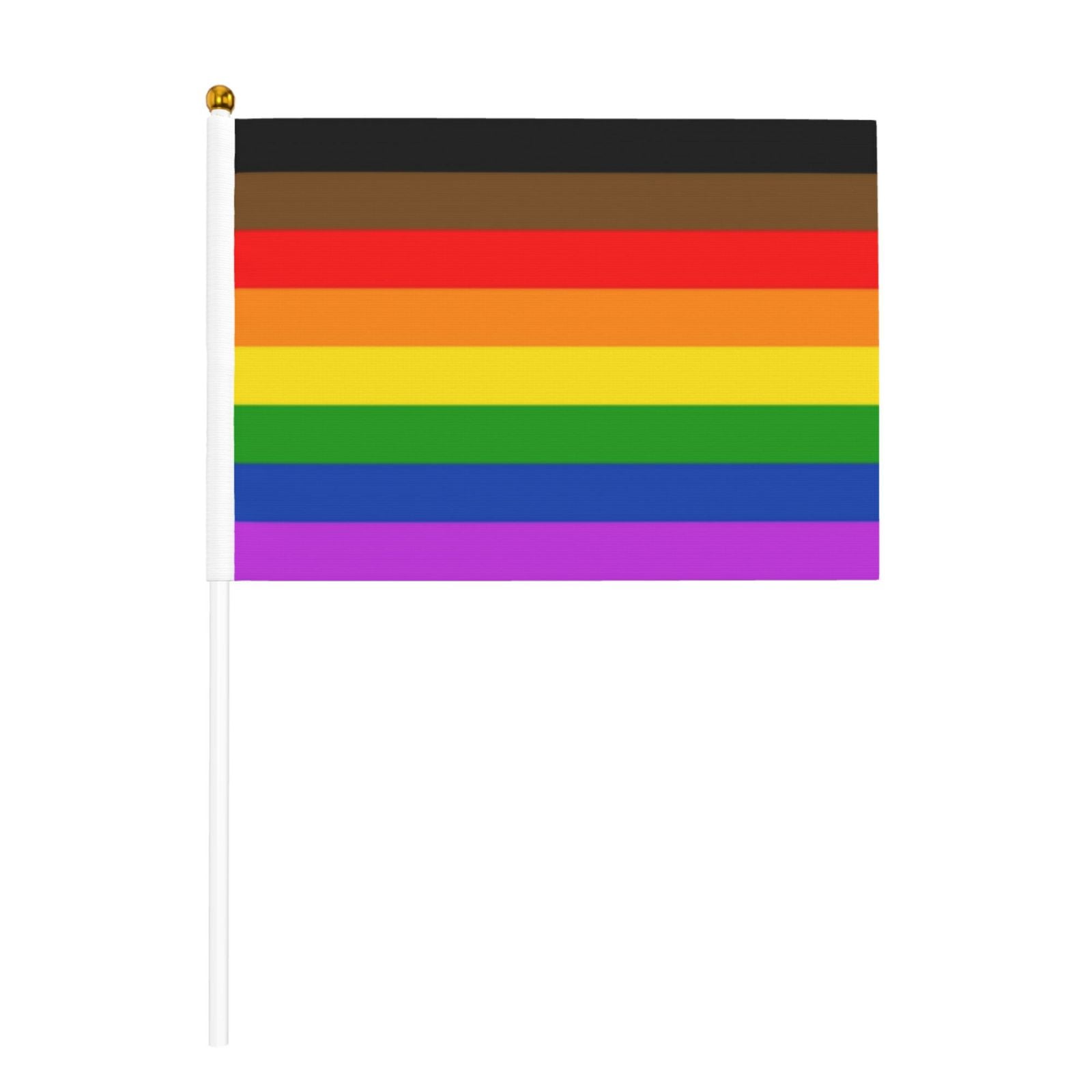 Philadelphia Pride Flag Lgbtq Flag Small Mini Hand Held Flags Small ...