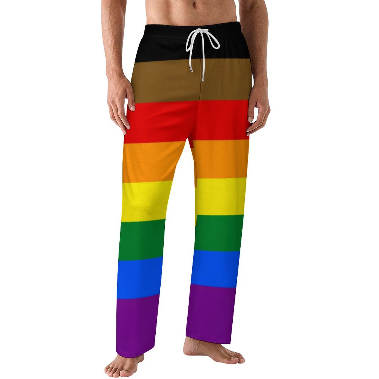 Philadelphia Pride Flag Men'S Pajama Pants Comfy Sleepwear Pants Wide ...