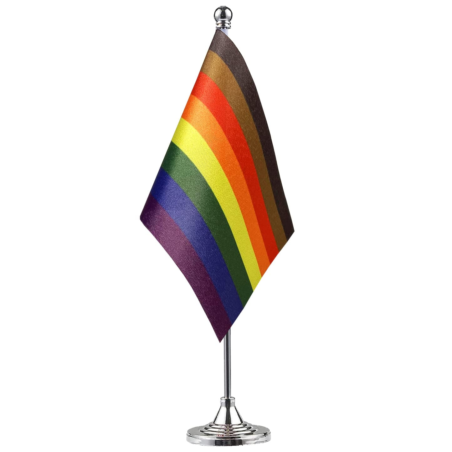 Philadelphia Rainbow Pride Table Flag with Stand Small Mini 4x6 Inches ...