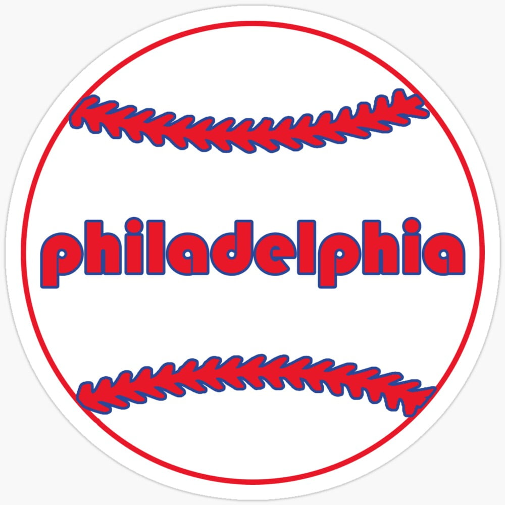 Philadelphia Retro Throwback Baseball Sticker Phone Decal Water Bottle ...