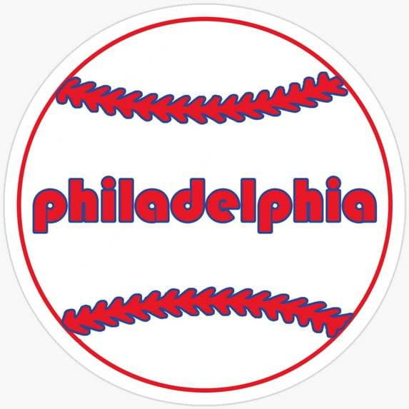 Philadelphia Retro Throwback Baseball Sticker Phone Decal Water Bottle ...