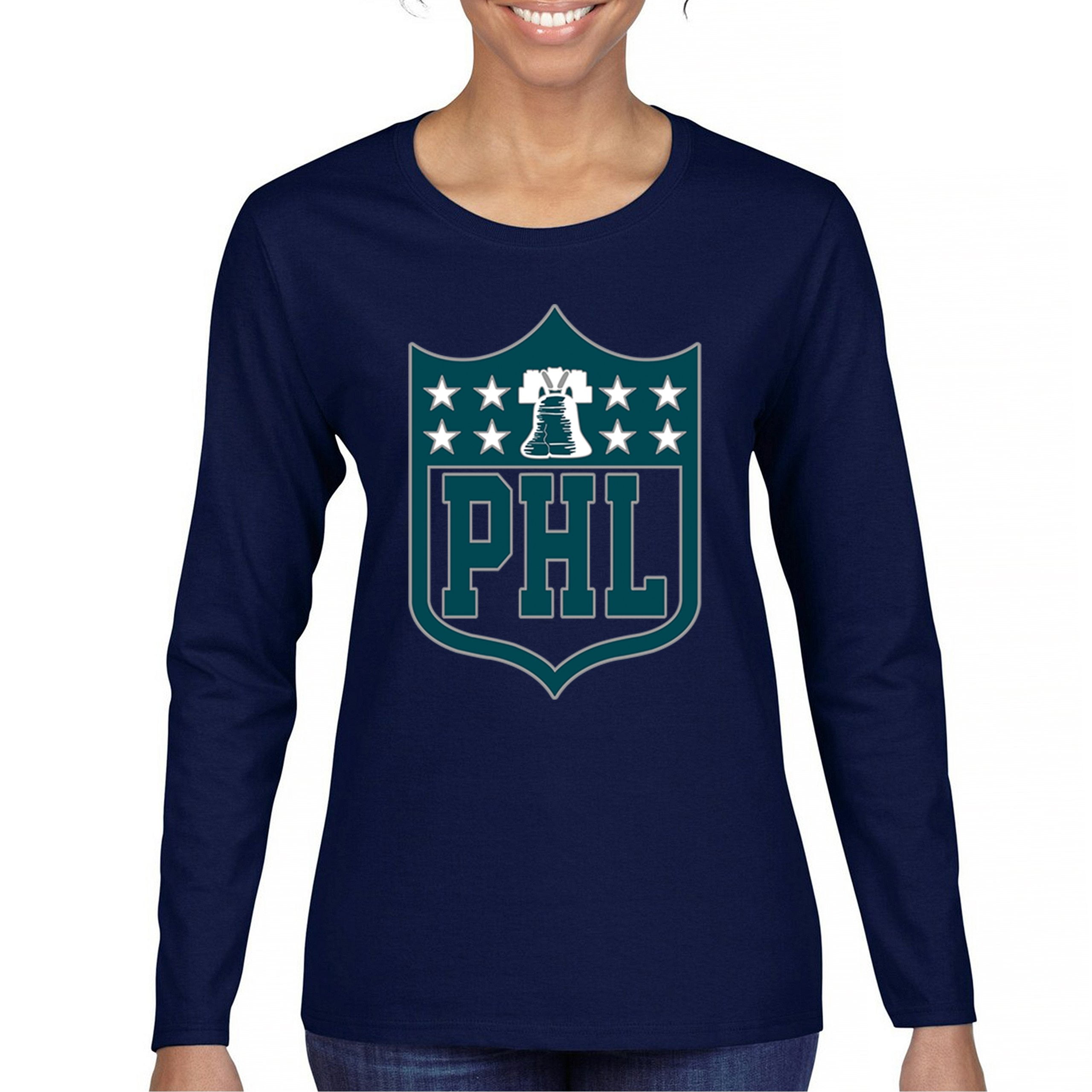 Philadelphia Shield Women's Long Sleeve T-shirt Birds Football Fan ...